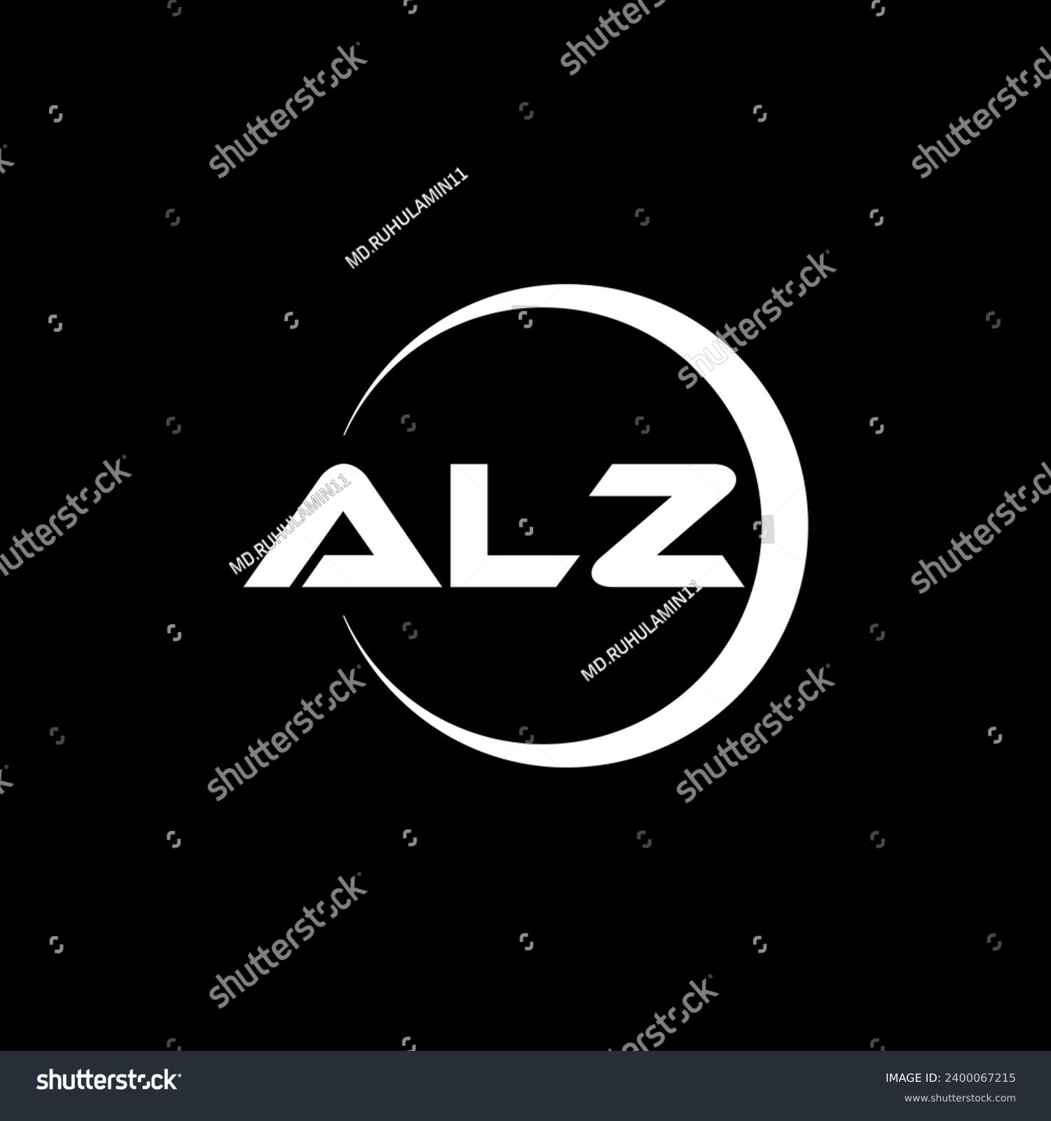 ALZ Letter Logo Design, Inspiration for a Unique - Royalty Free Stock ...
