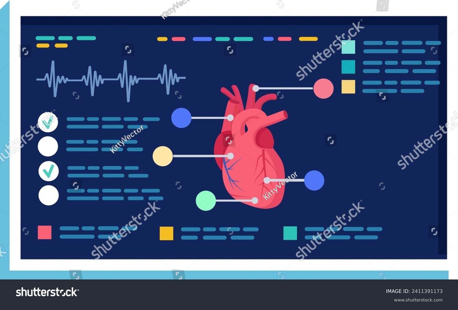 Human heart anatomy diagram with labels. Medical - Royalty Free Stock ...