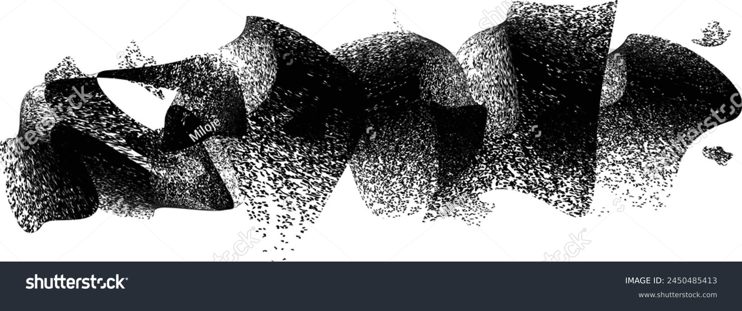 Distressed gradient shape . Shade of sphere . - Royalty Free Stock ...