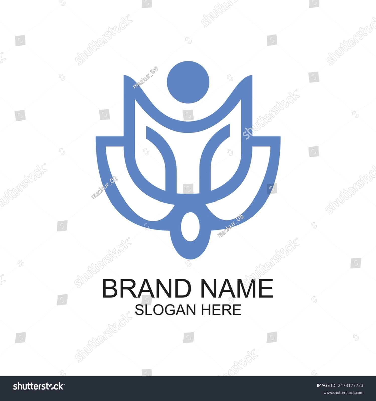 Brand name logo design simple concept Premium - Royalty Free Stock ...