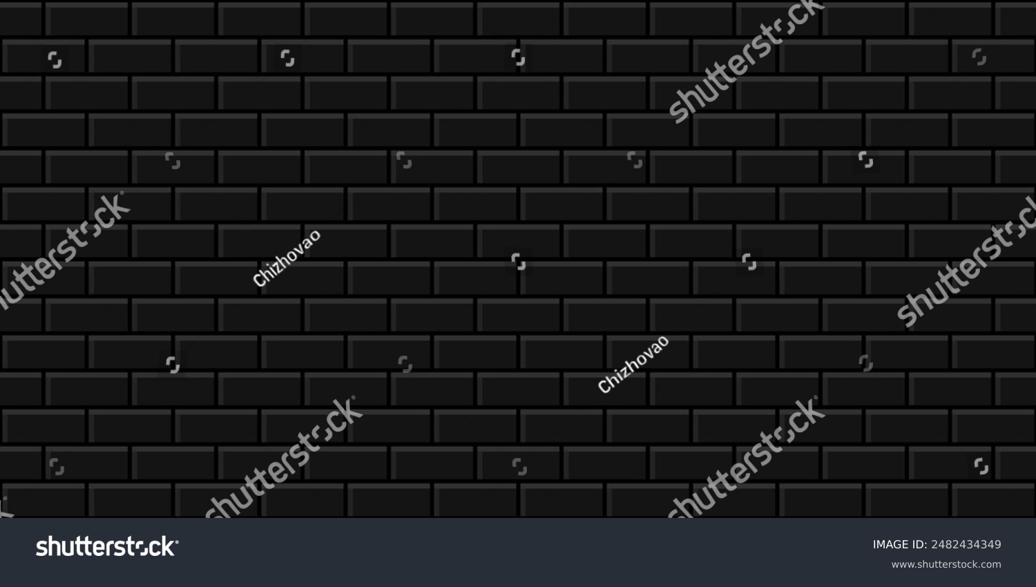 Black brick wall seamless pattern, texture for - Royalty Free Stock ...