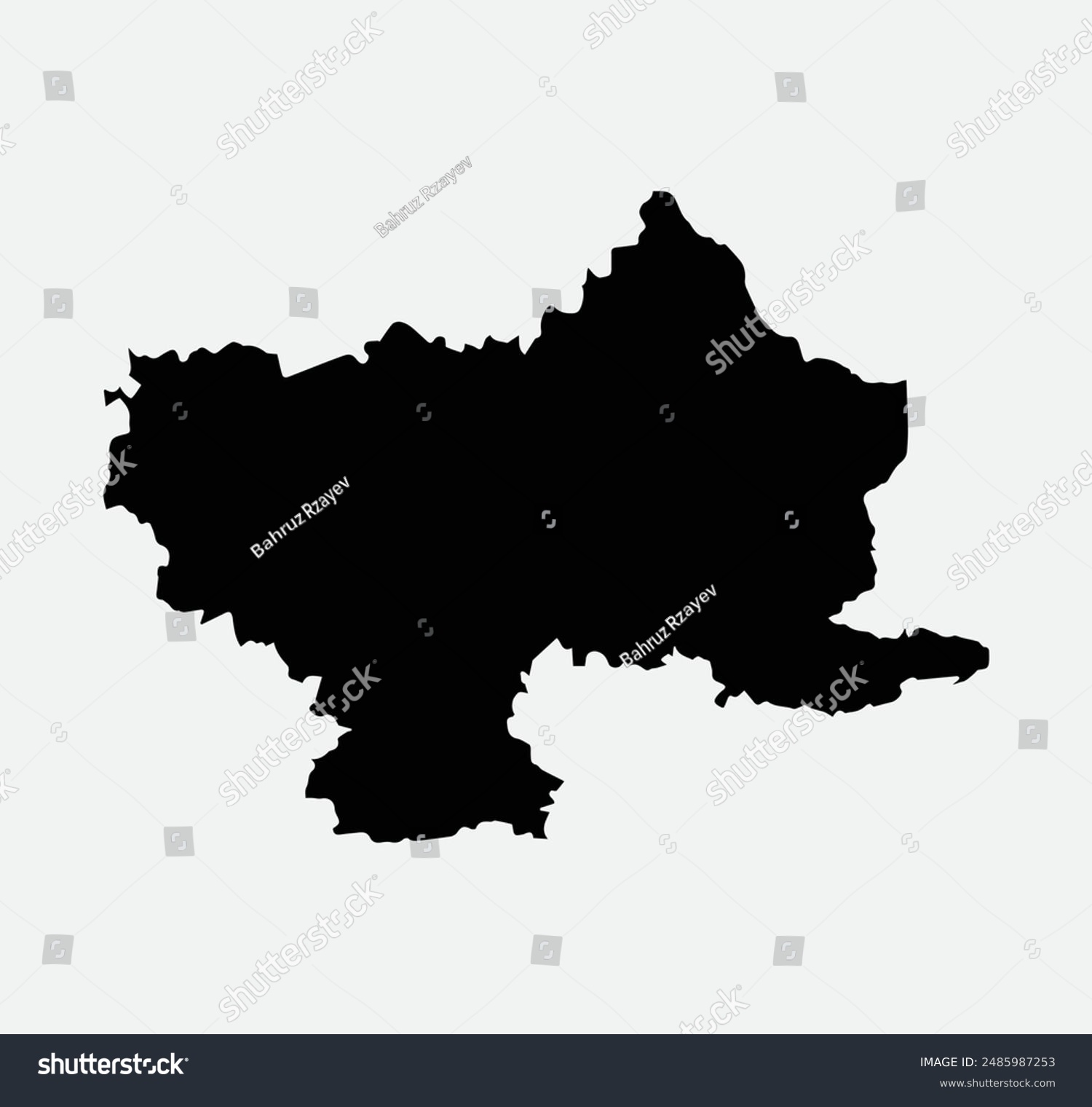 Map of Utena - Lithuania outline silhouette - Royalty Free Stock Vector ...