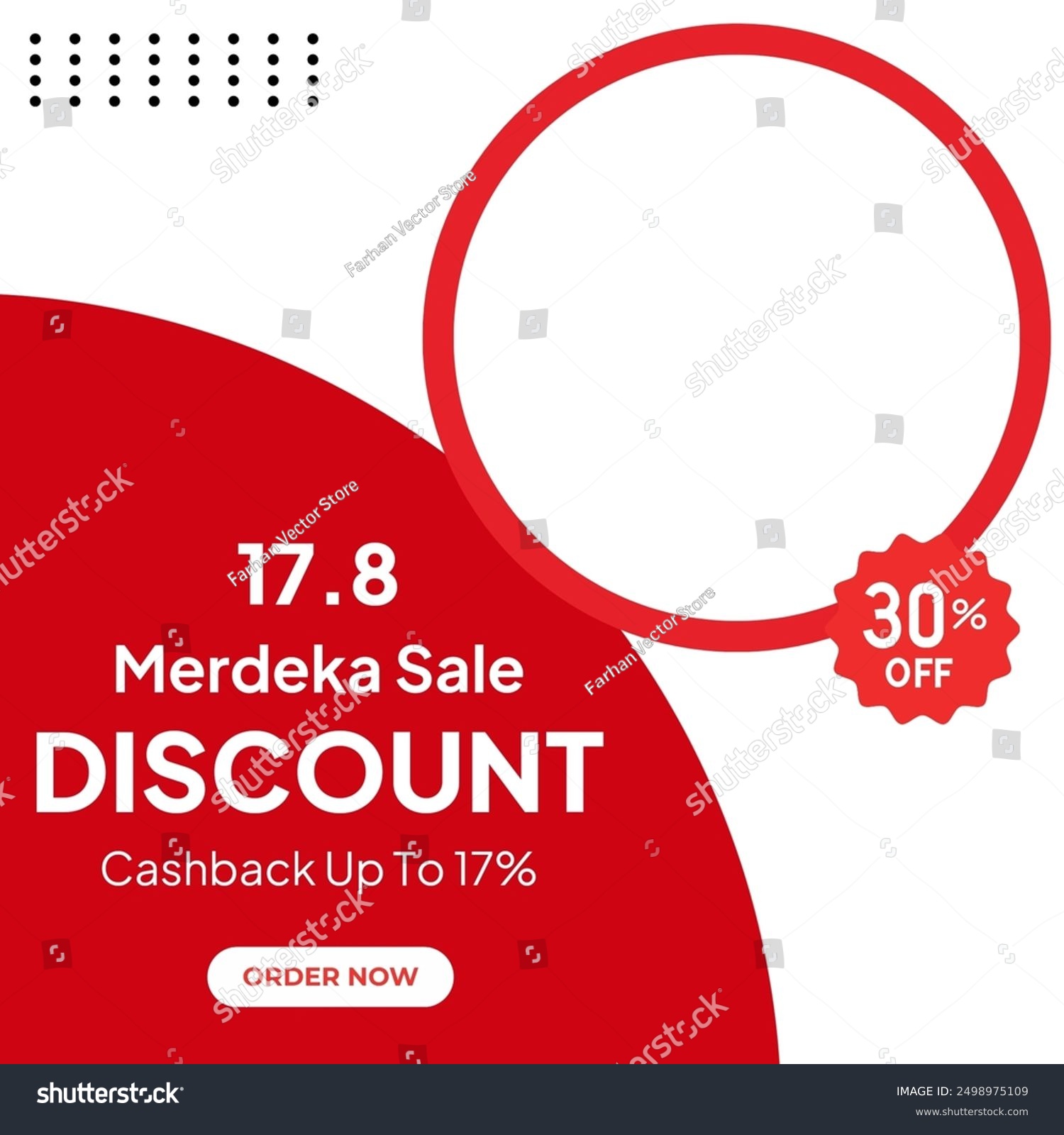 Merdeka Sale feed social media with eps format - Royalty Free Stock ...