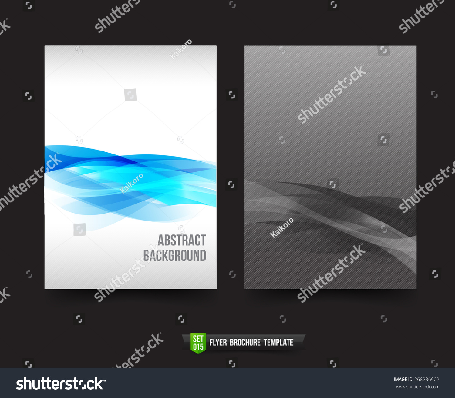 Flyer Brochure background templated light blue - Royalty Free Stock ...