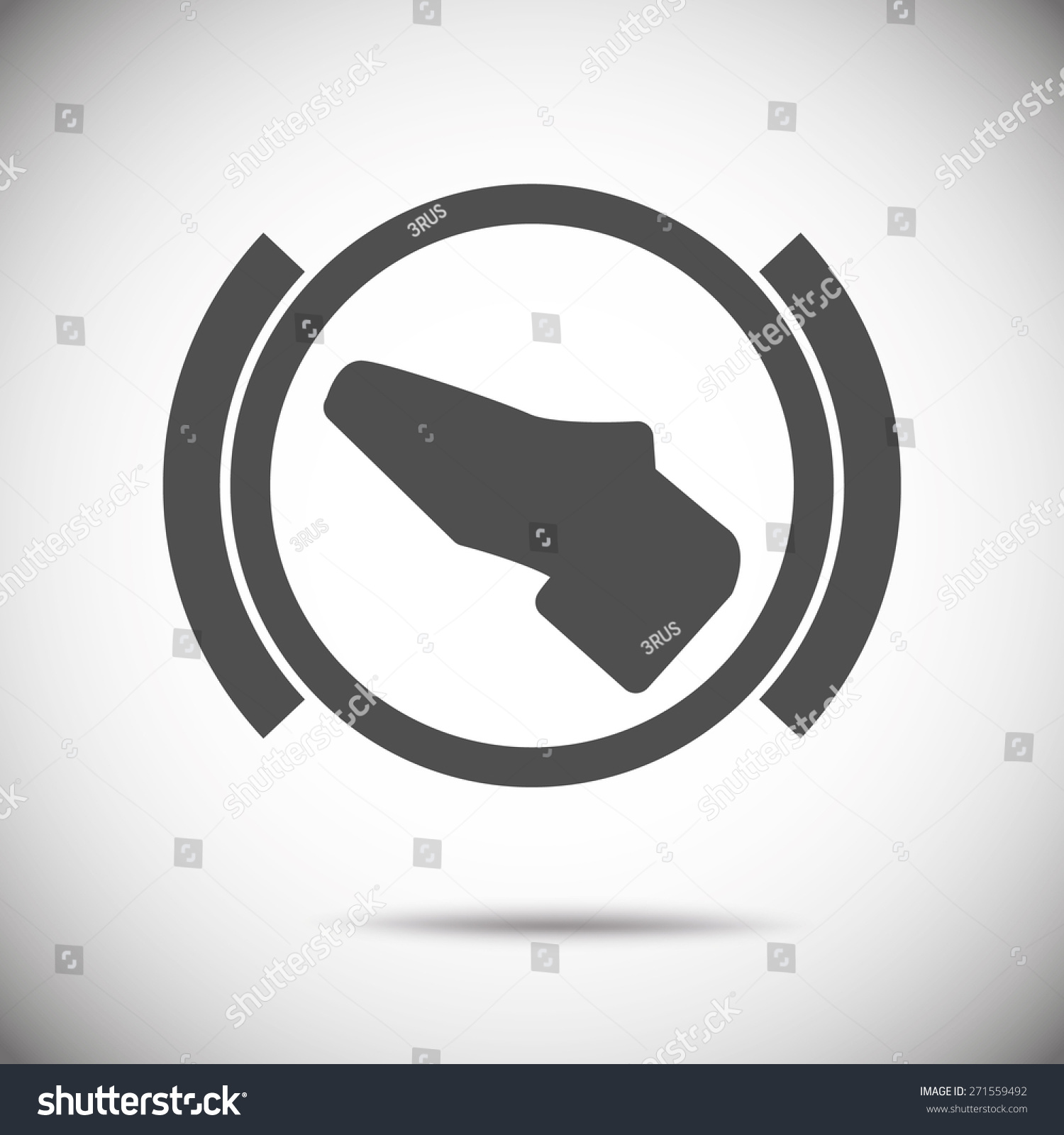 press brake pedal icon in car dashboard - Royalty Free Stock Vector ...
