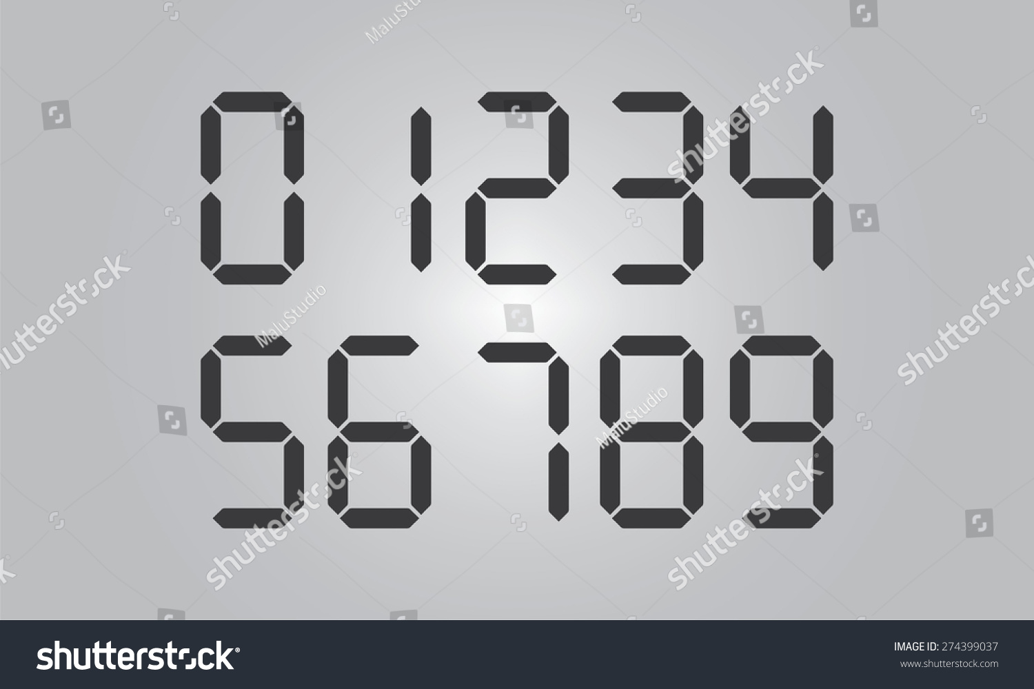 Calculator digital numbers. - Royalty Free Stock Vector 274399037 ...