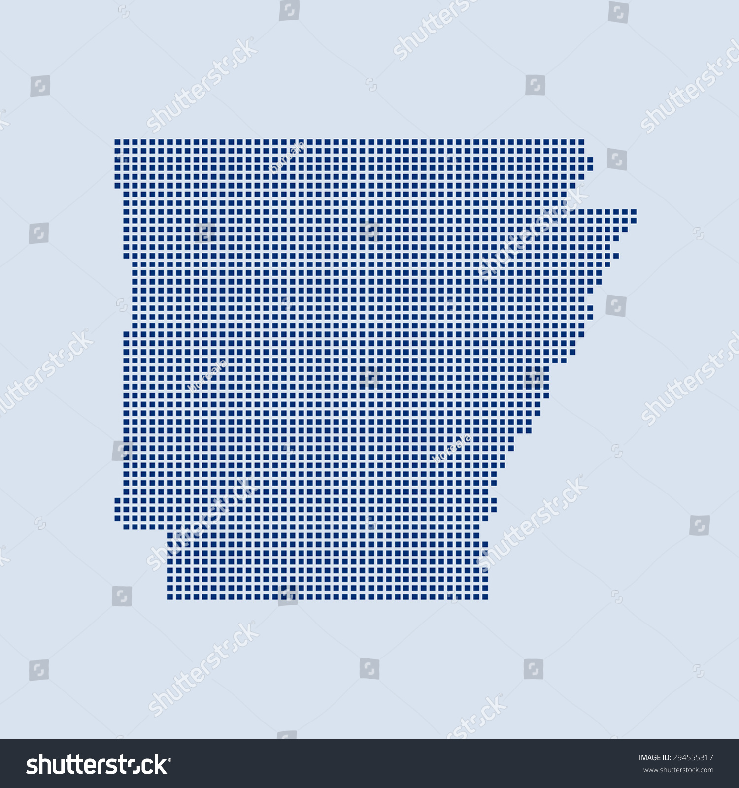 map of Arkansas - Royalty Free Stock Vector 294555317 - Avopix.com