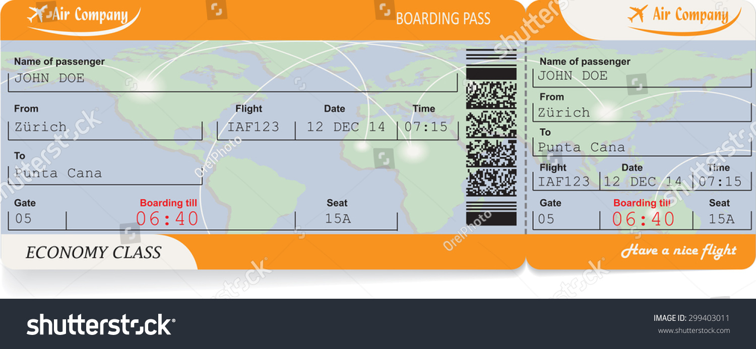 Pattern Of Airline Boarding Pass Ticket With Qr2 Royalty Free Stock