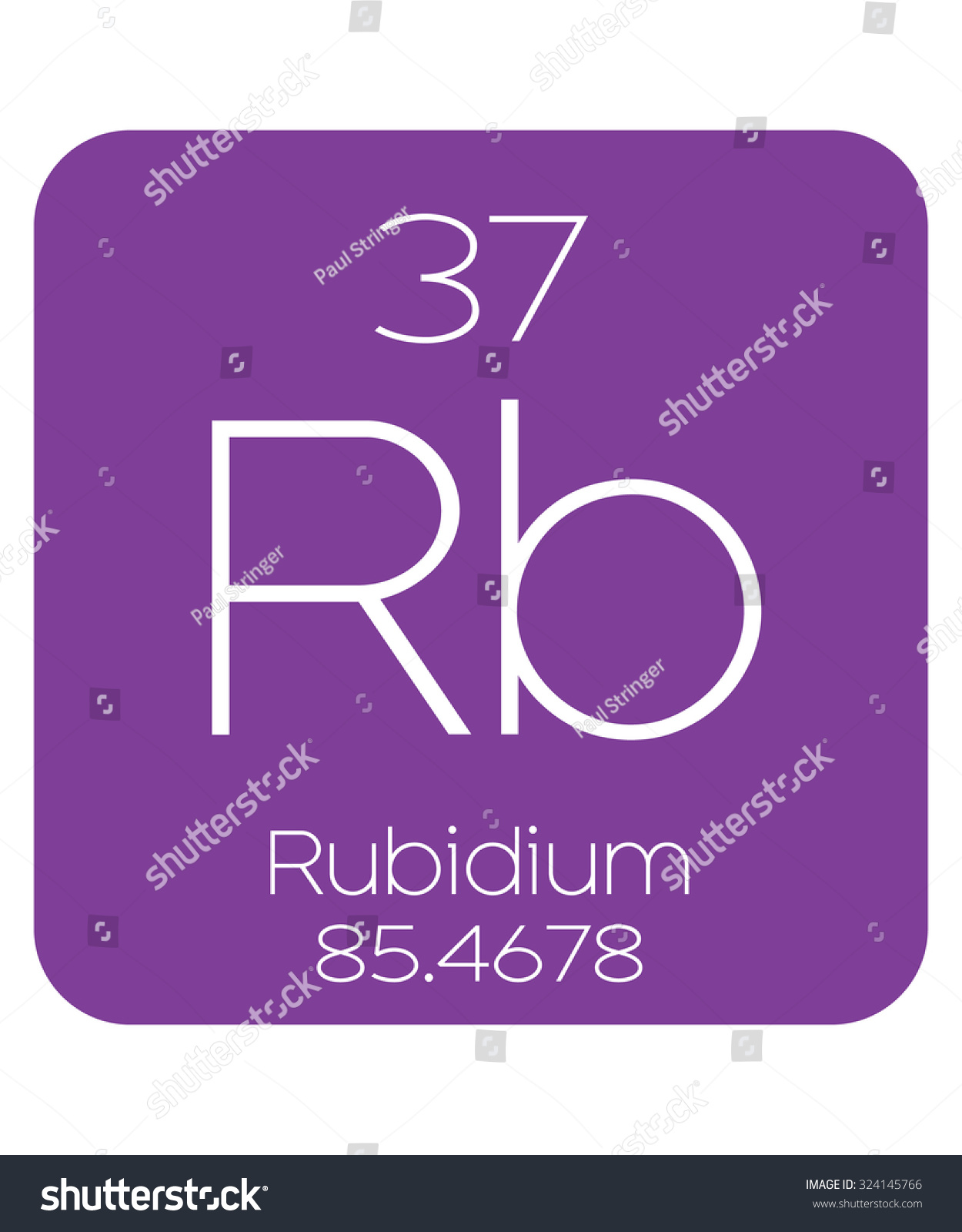 The Periodic Table of the Elements Rubidium - Royalty Free Stock Photo ...