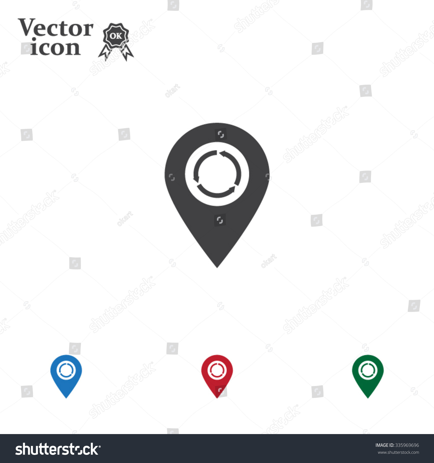 Arrows circle vector map pointer - Royalty Free Stock Vector 335969696 ... Arrows circle vector map pointer - Royalty Free Stock Vector 335969696 ...