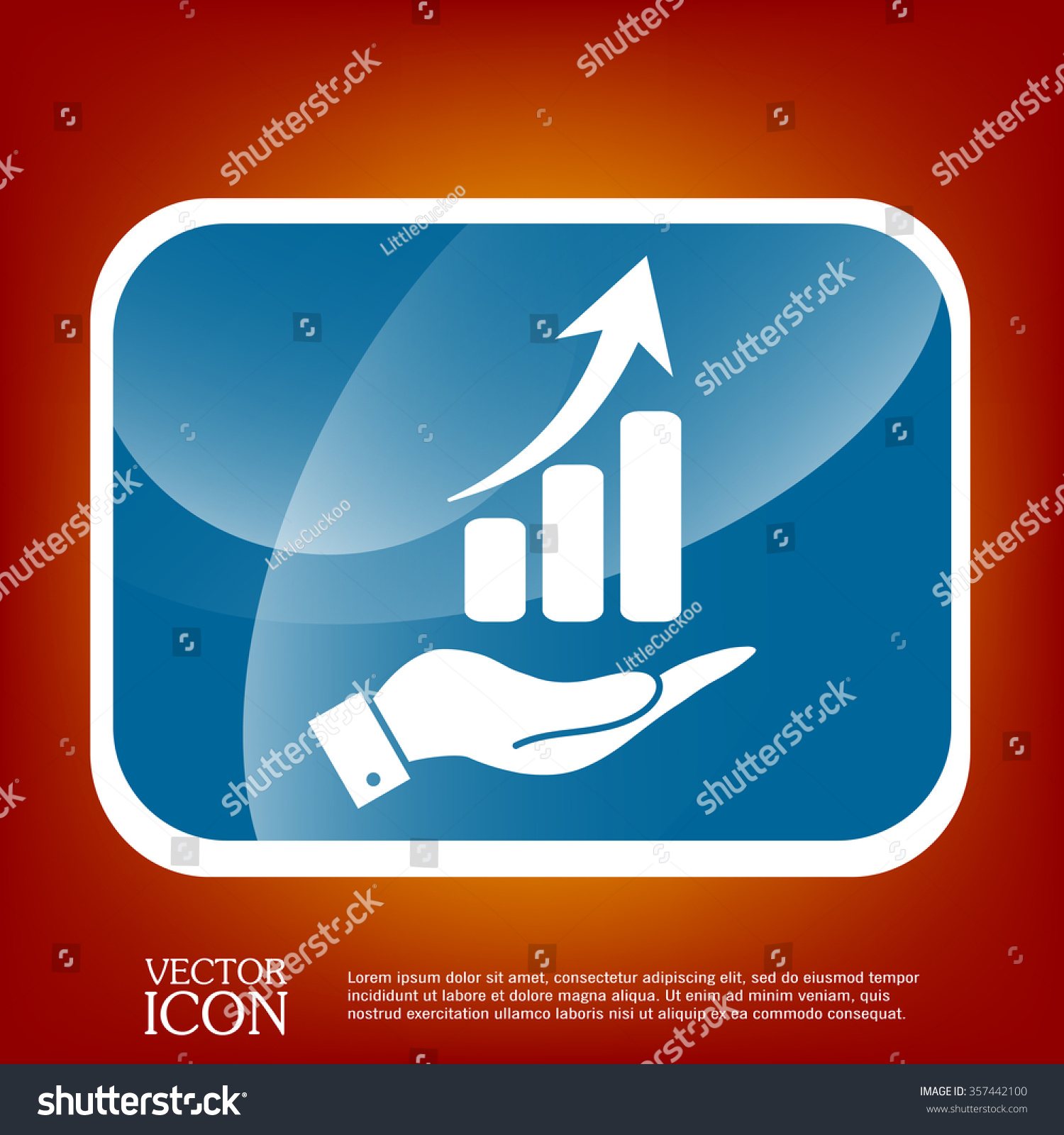 hand holding a chart diagram figure. business - Royalty Free Stock ...