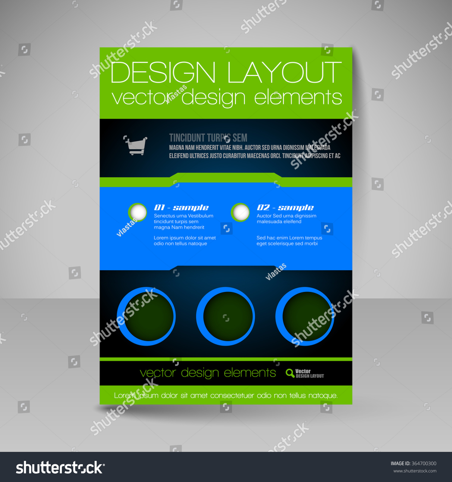 Template of flyer for business brochures, - Royalty Free Stock Vector ...