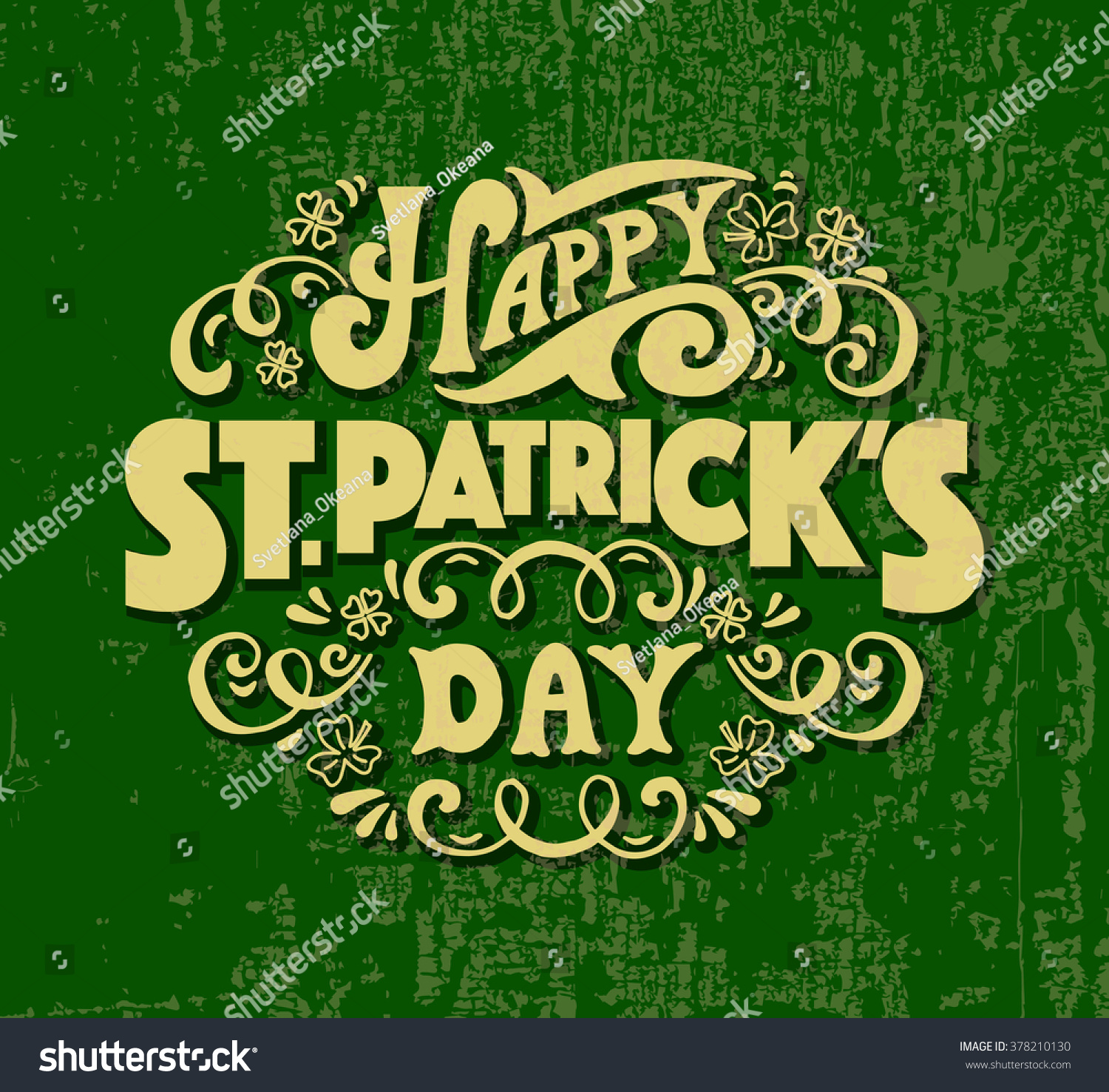 Vector Illustration Of Happy Saint Patricks Day Royalty Free Stock