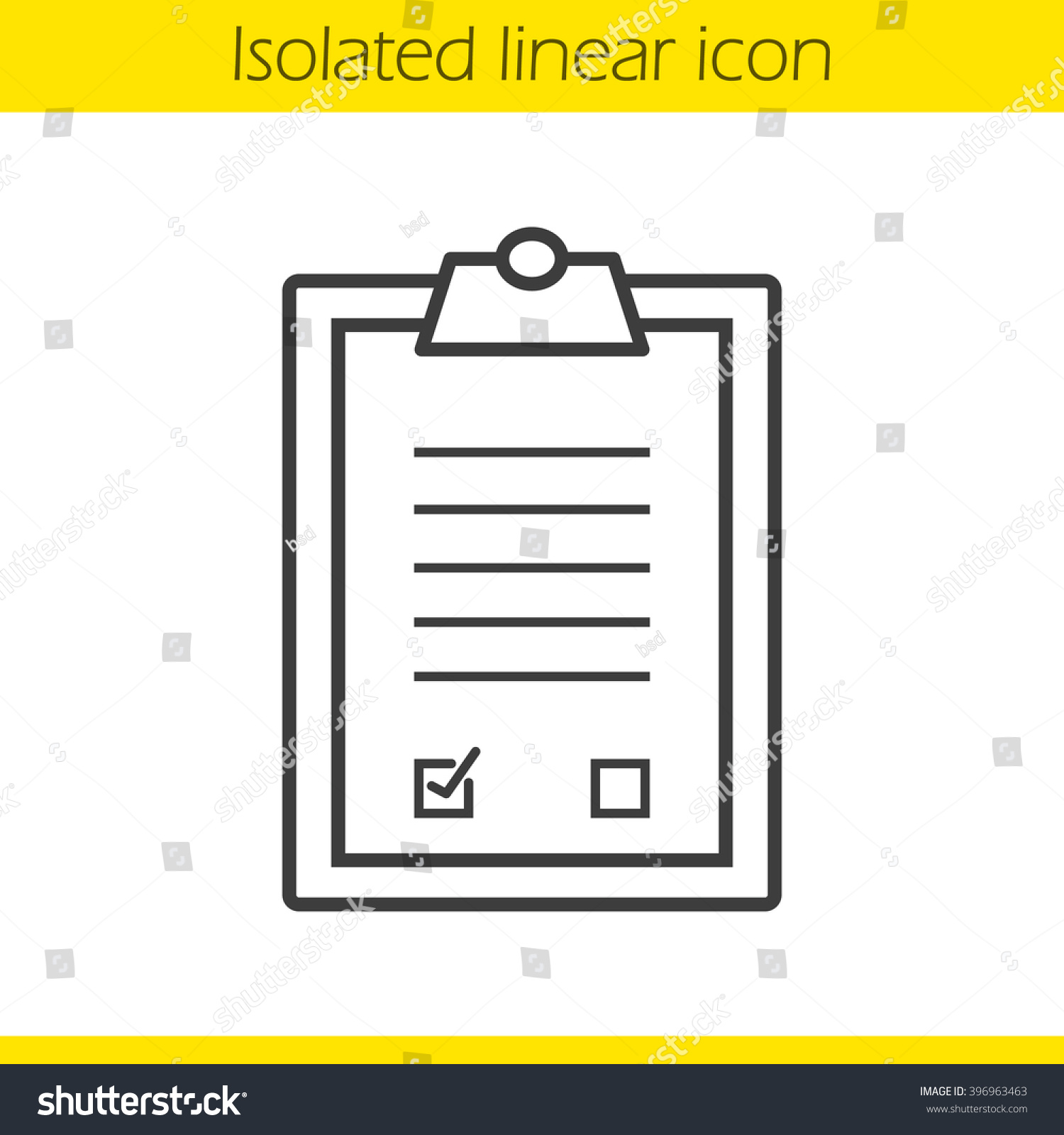 Consent form linear icon. Signed document thin - Royalty Free Stock ...