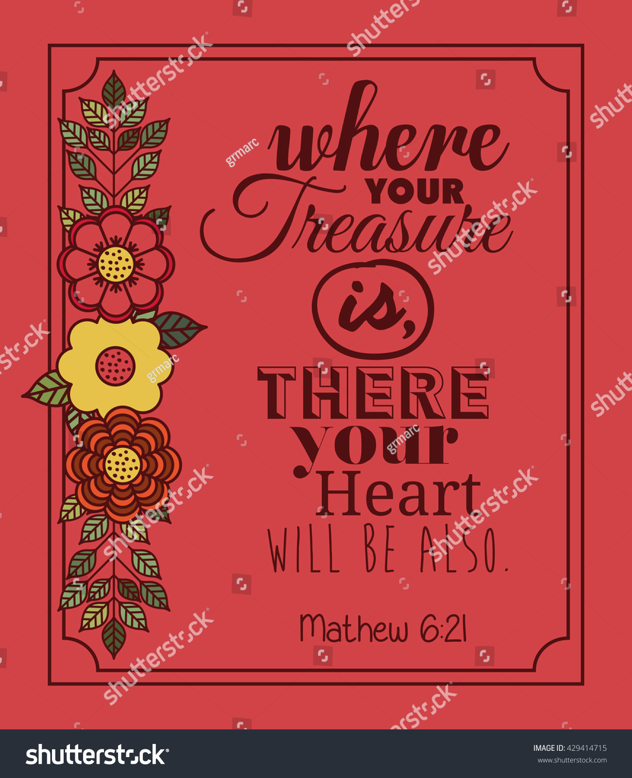 message in calligraphy design - Royalty Free Stock Vector 429414715 ...