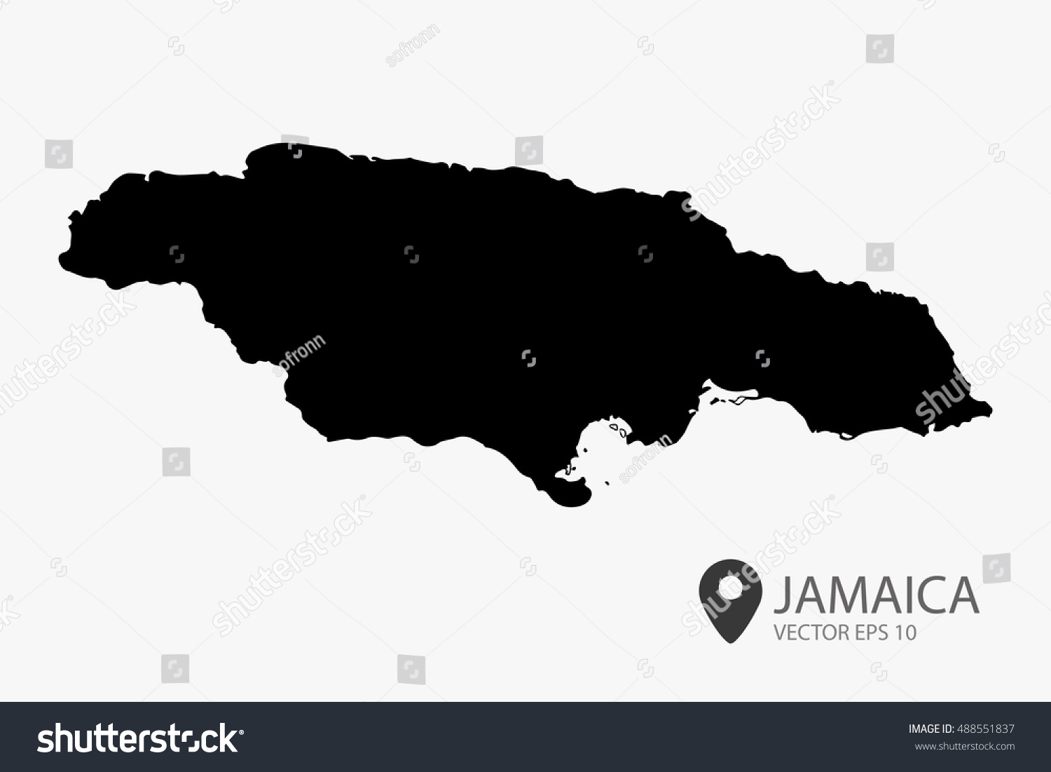 Concept map of Jamaica, vector design - Royalty Free Stock Vector ...