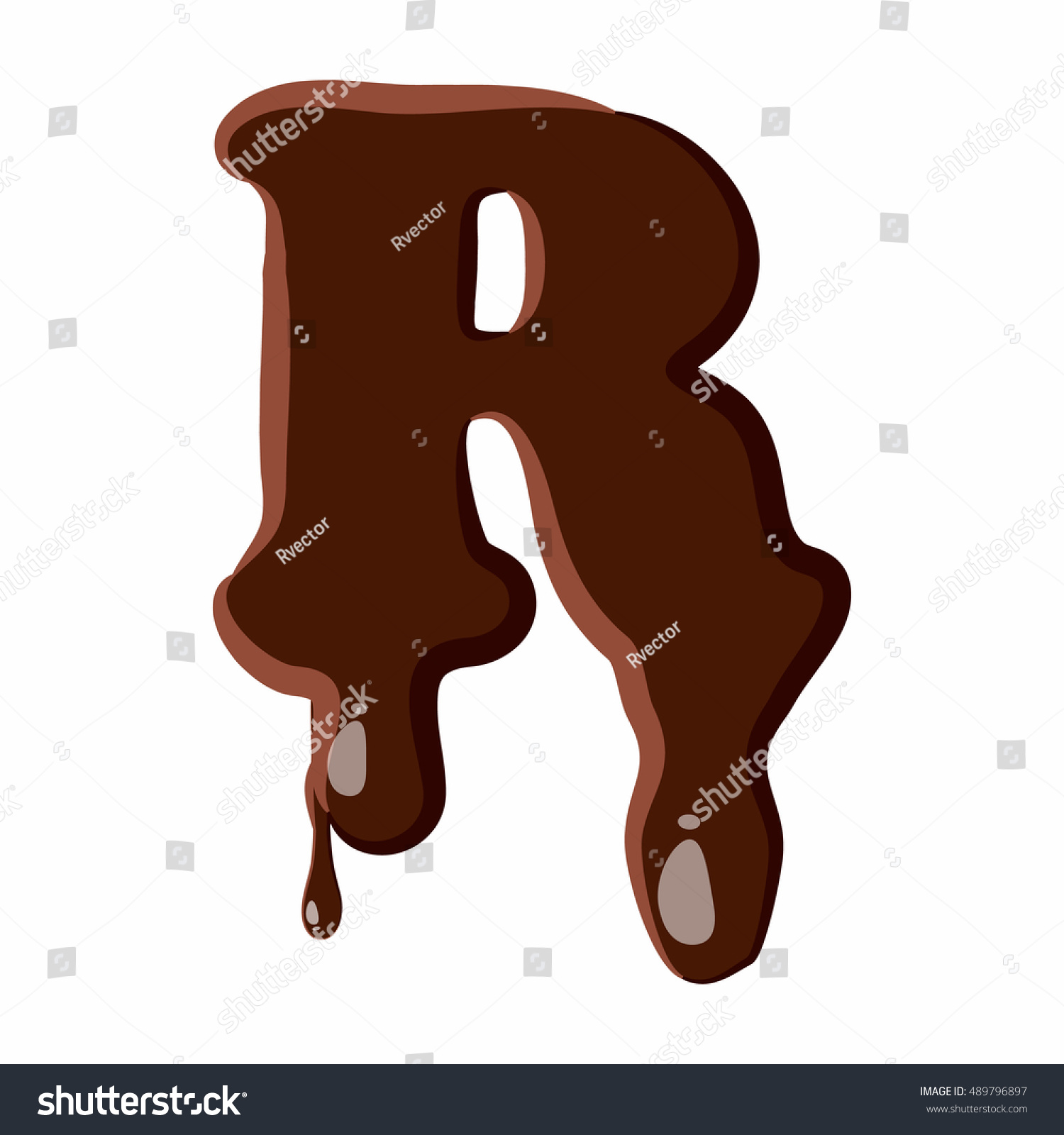 Letter R from latin alphabet with numbers and - Royalty Free Stock ...