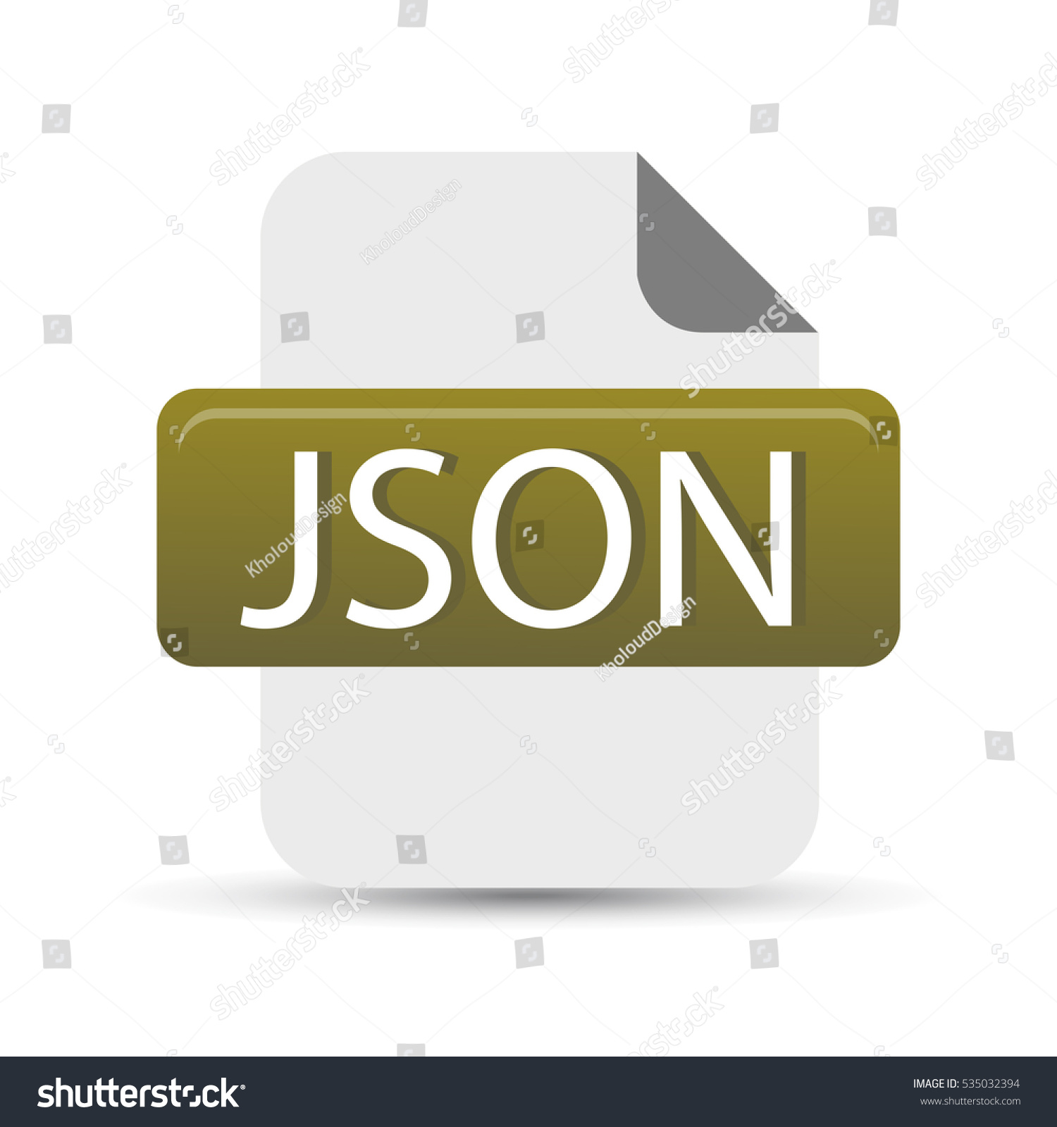json file - Royalty Free Stock Vector 535032394 - Avopix.com