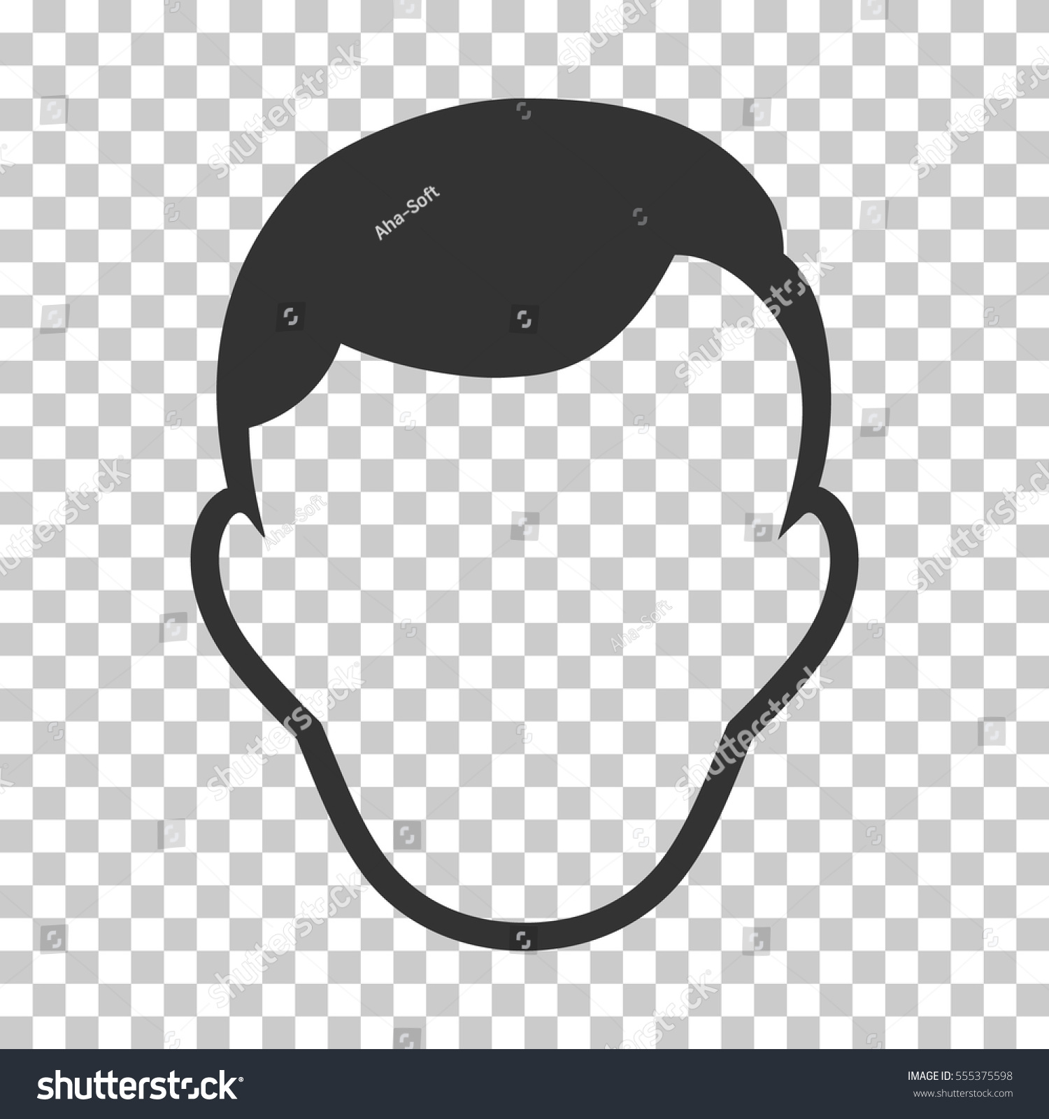 Man Face Template vector pictograph. - Royalty Free Stock Vector ...