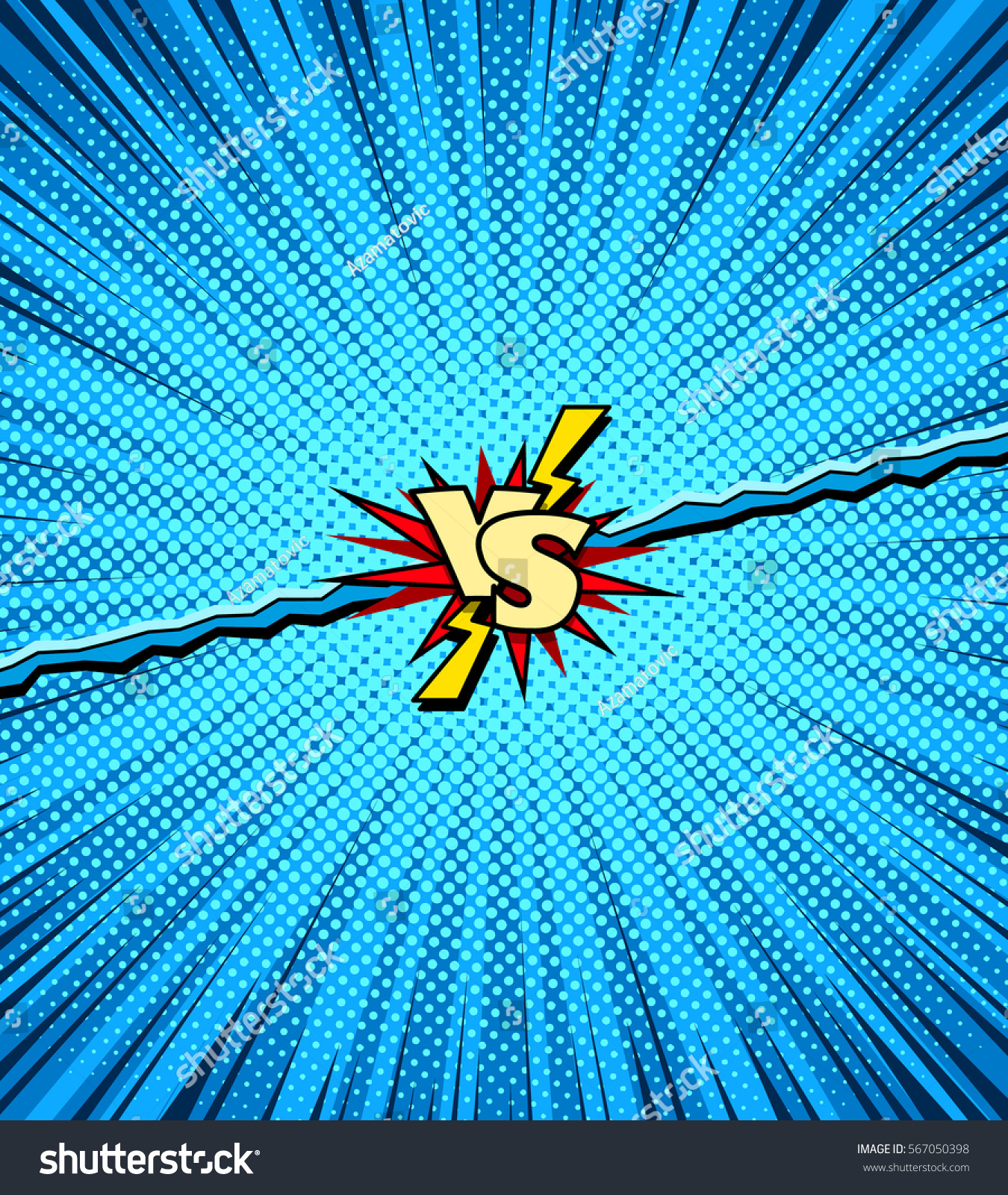Comic Book Versus Template Background Classic Royalty Free Stock