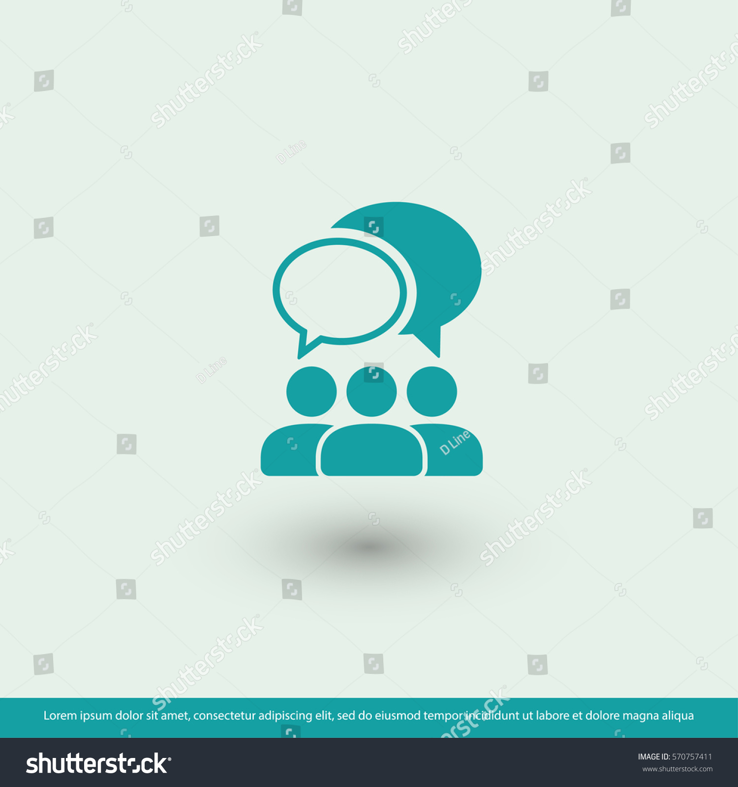People talking icon. One of set web icons - Royalty Free Stock Vector ...