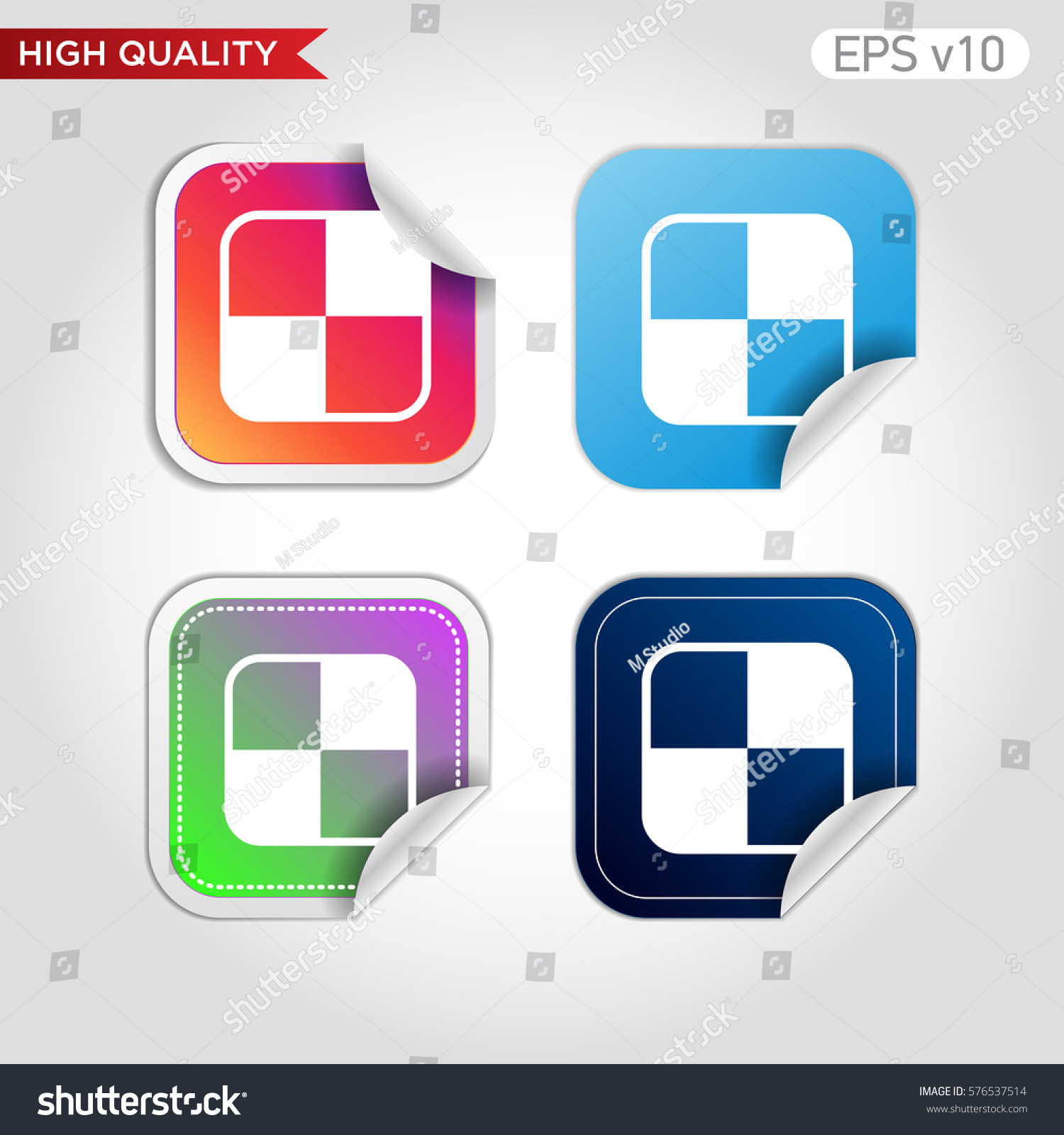 Texture Icon Button With Texture Icon Modern Royalty Free Stock