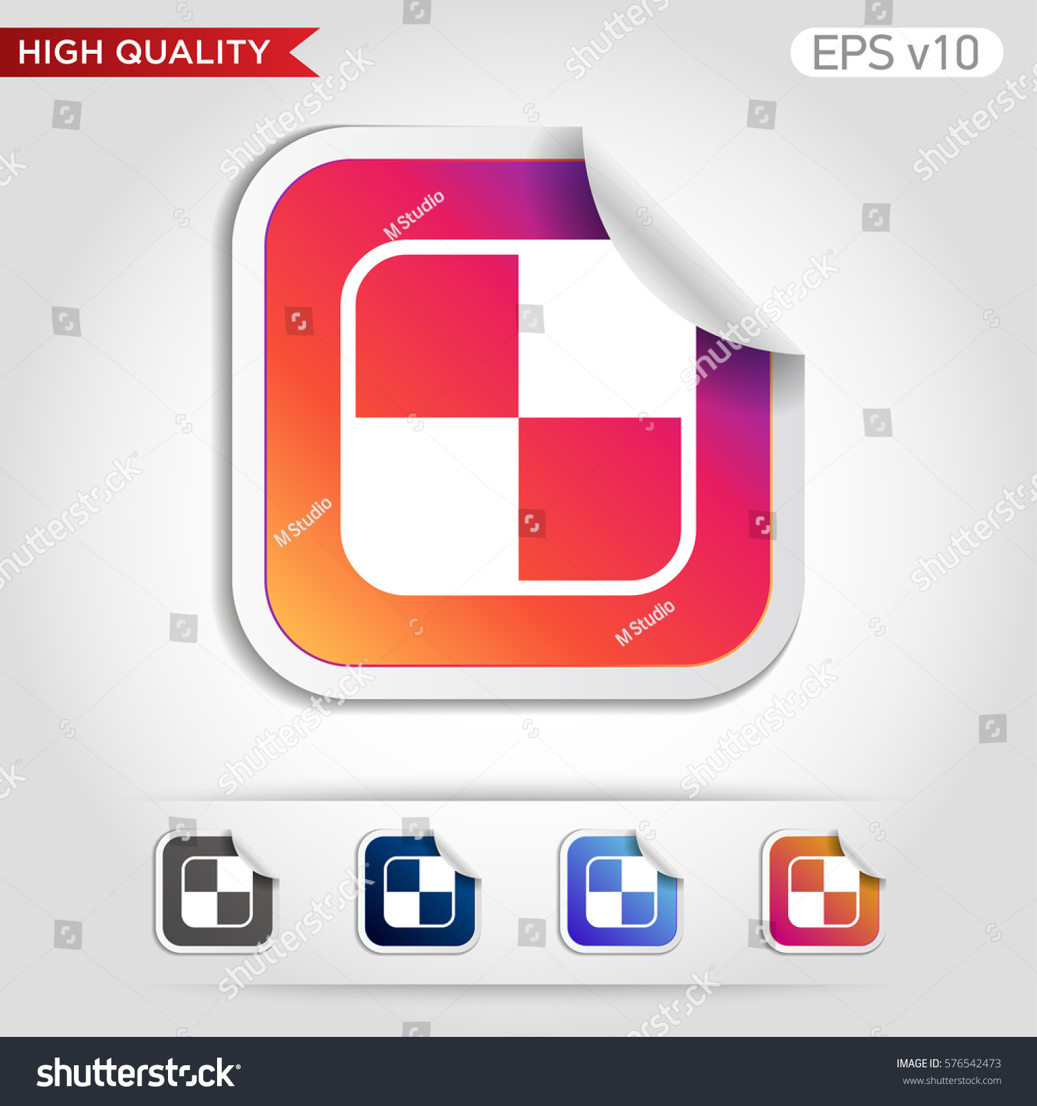 Texture Icon Button With Texture Icon Modern Royalty Free Stock