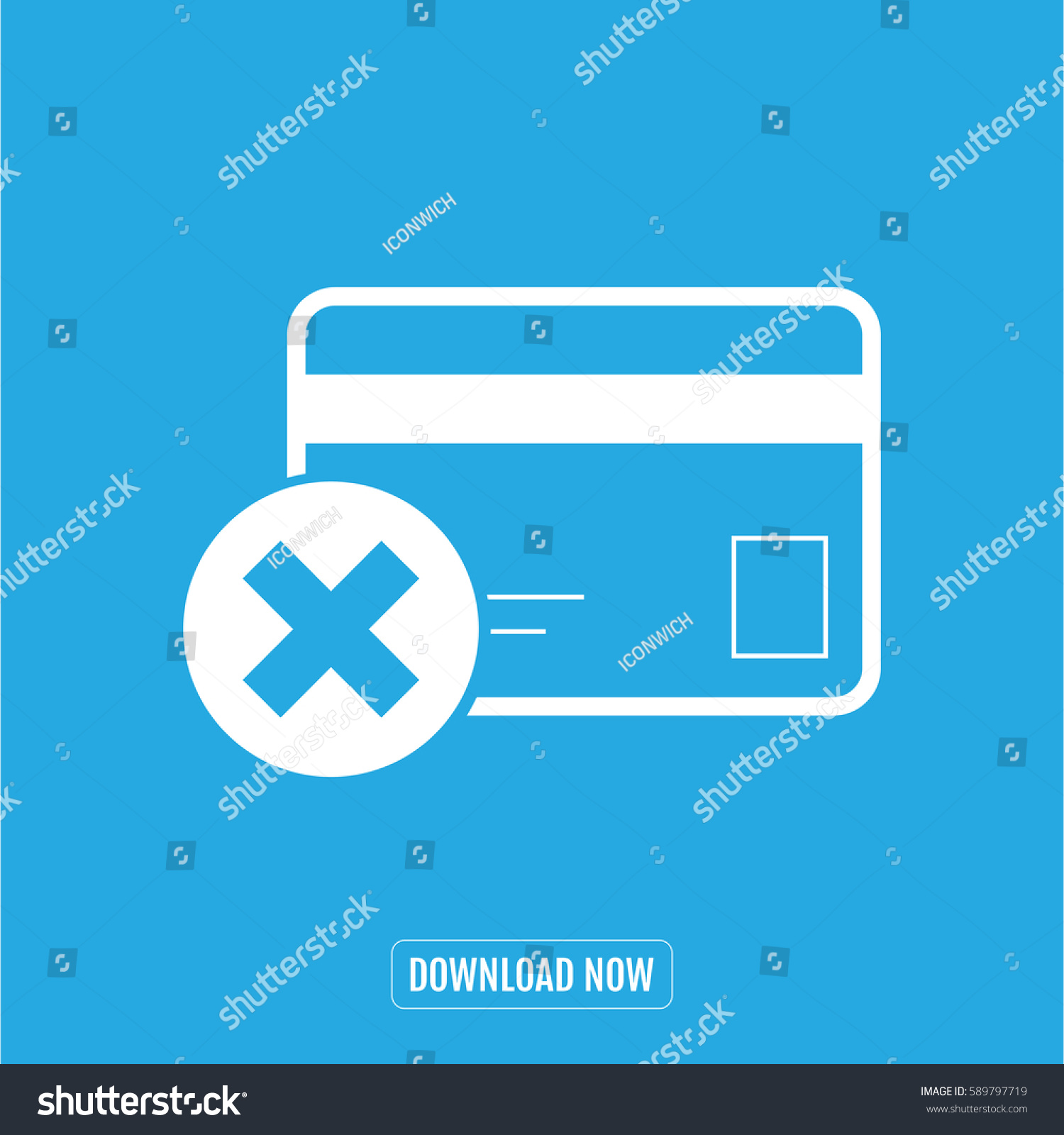 credit card payment denied failed trending icon - Royalty Free Stock ...