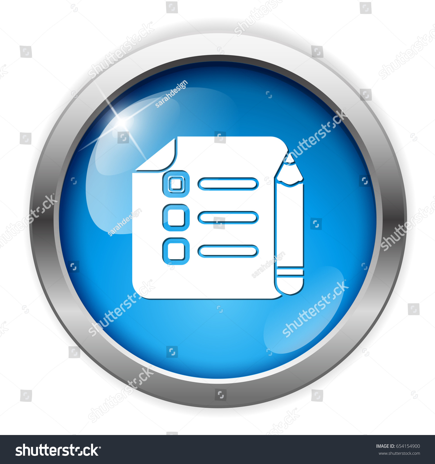 file test icon - Royalty Free Stock Vector 654154900 - Avopix.com