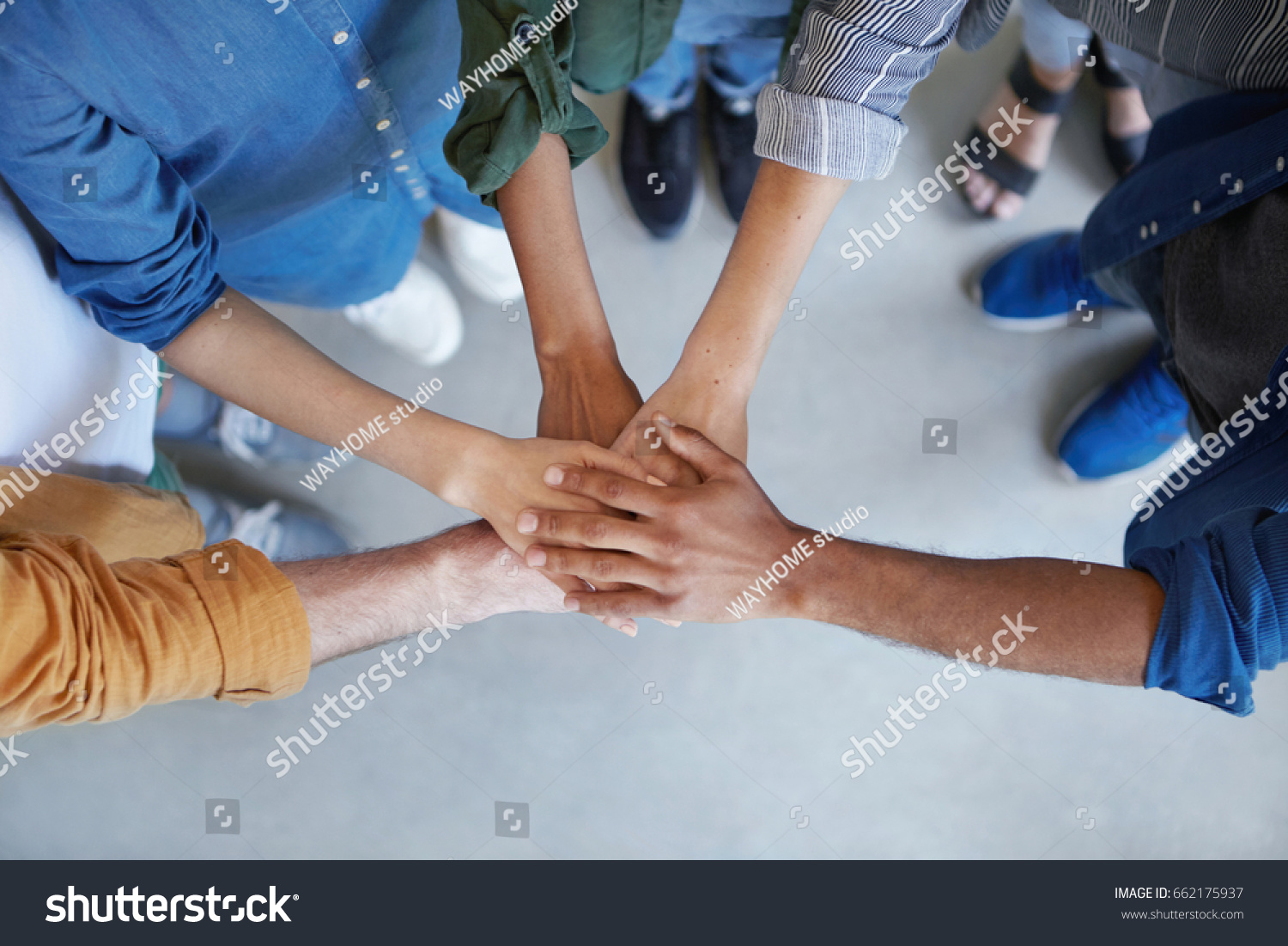 Solidarity and unity conept. Cropped shot of - Royalty Free Stock Photo ...