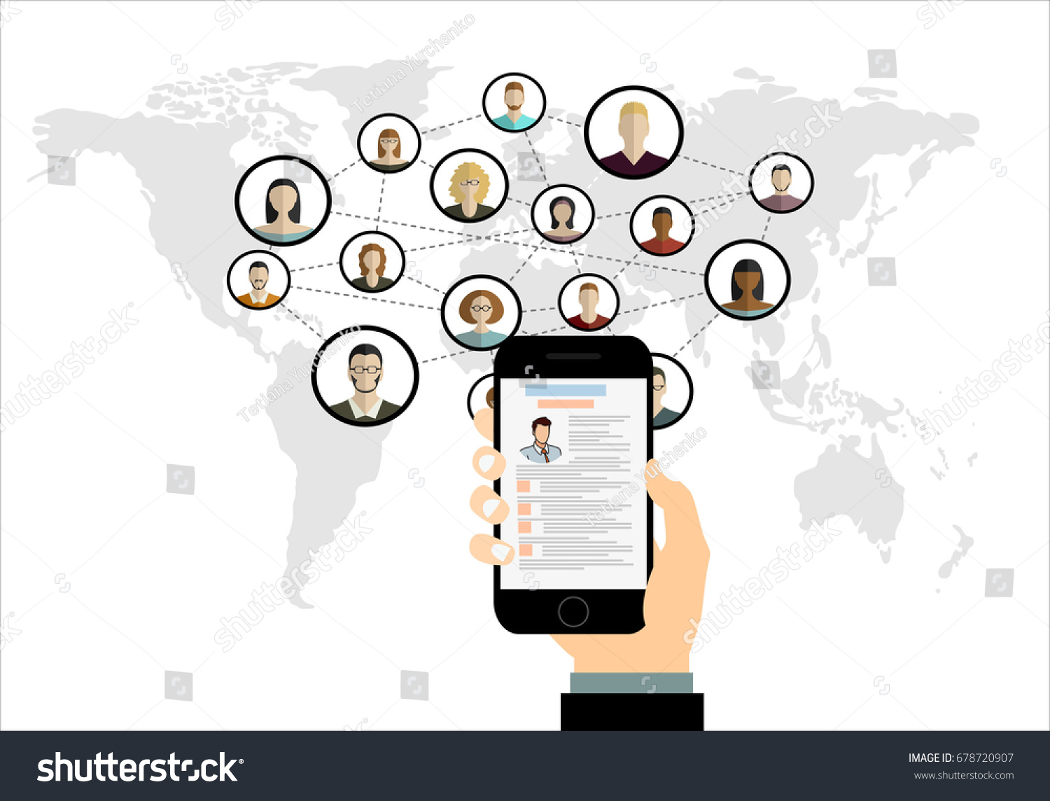 Global social network abstract scheme. - Royalty Free Stock Photo ...