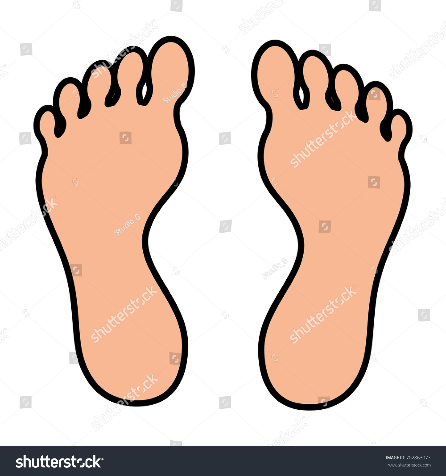 Foot plants isolated icon - Royalty Free Stock Vector 702863077 ...