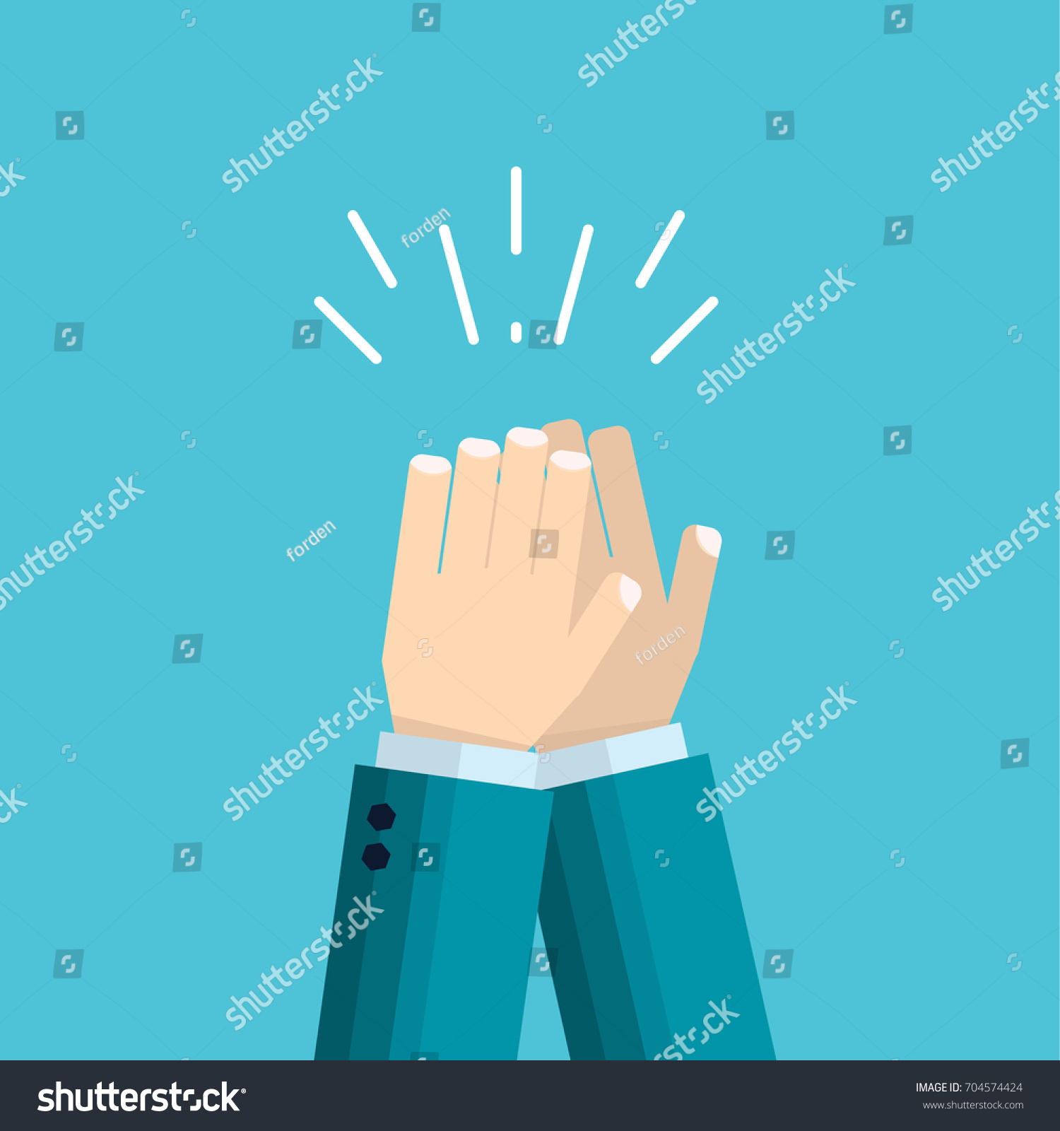 Vector Illustration Of Hands Clap Applause Of Royalty Free Stock