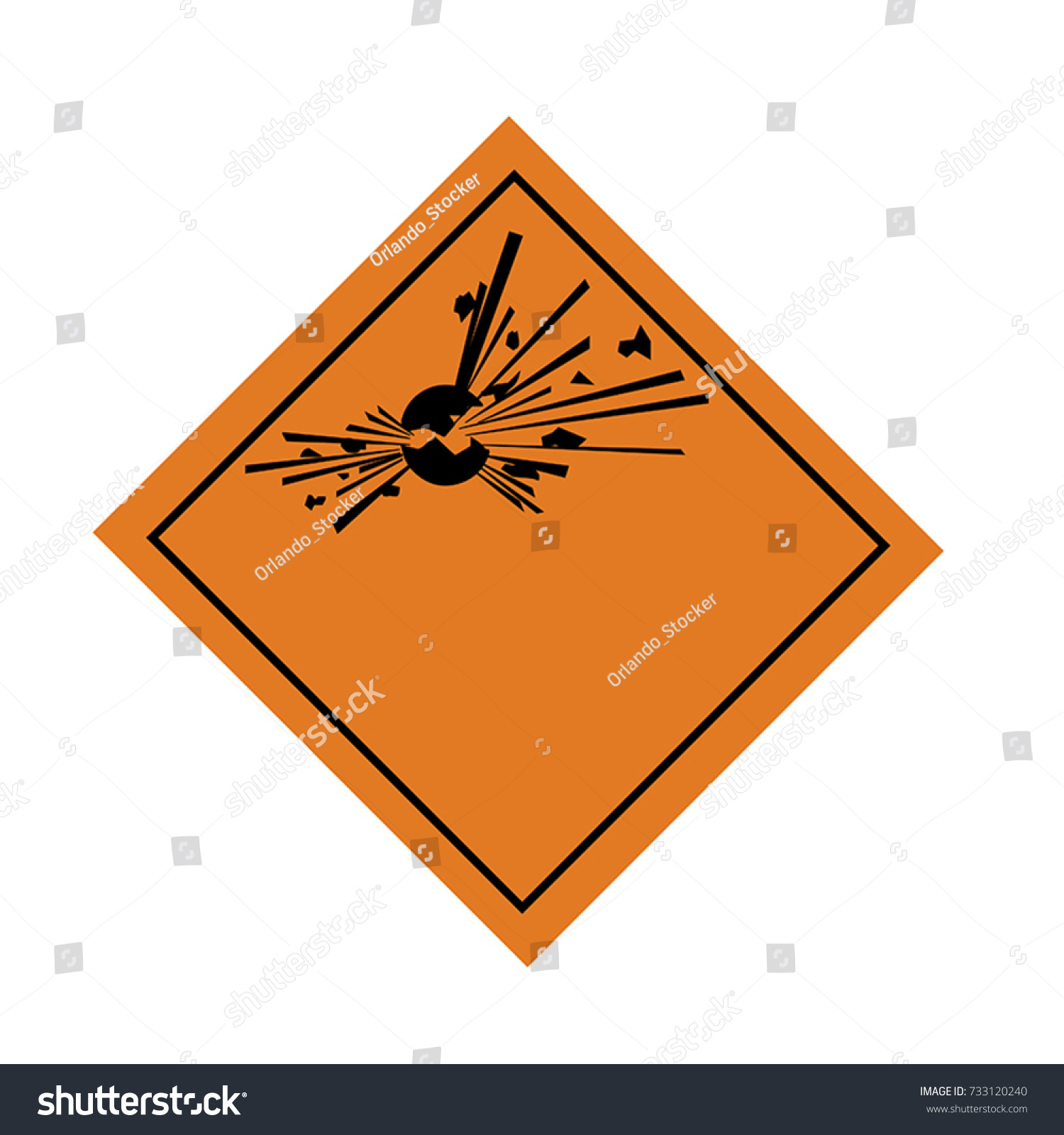 Standard Pictogam of Explosive Symbol, Warning - Royalty Free Stock ... Standard Pictogam of Explosive Symbol, Warning - Royalty Free Stock ...