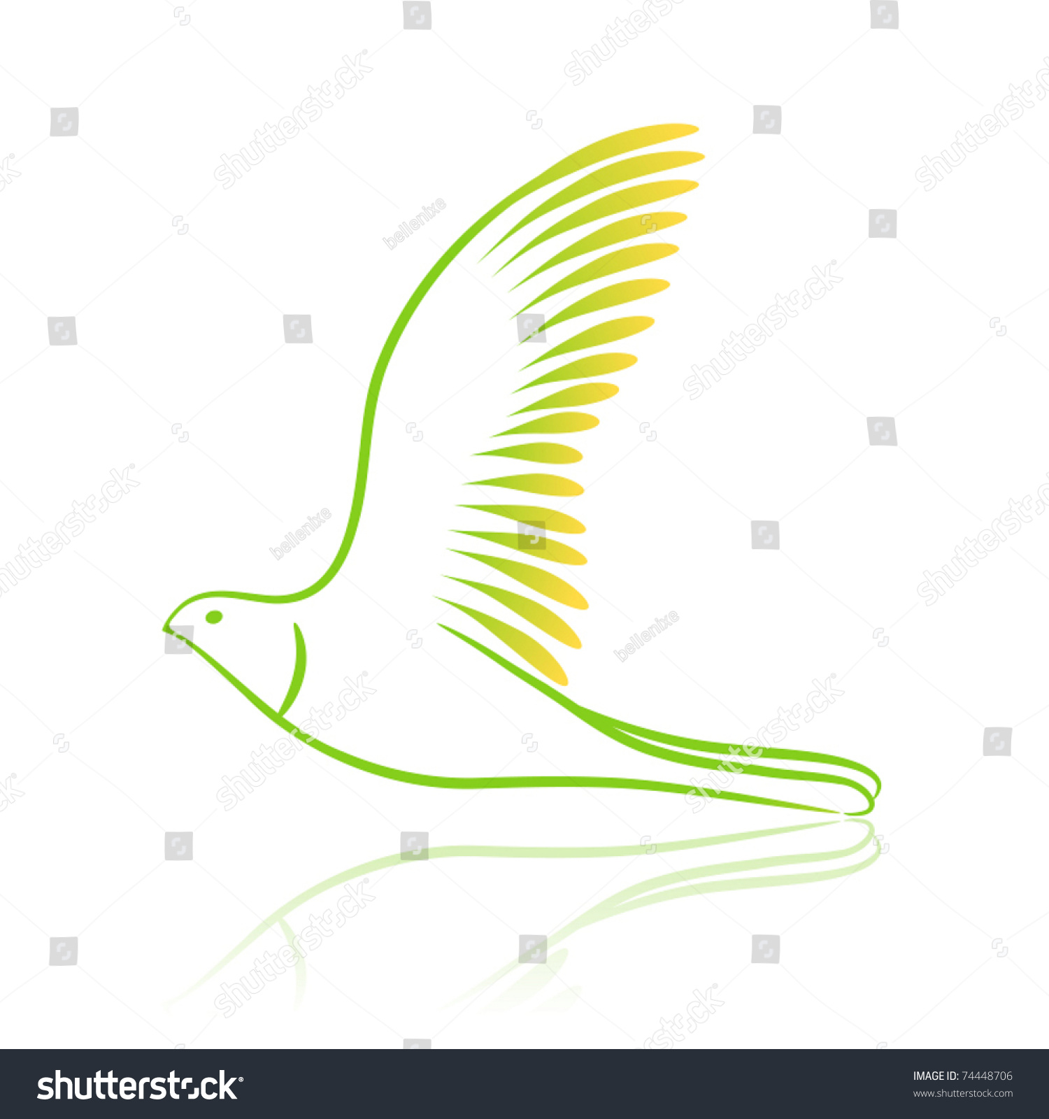 Turtledove. Vector illustration. - Royalty Free Stock Vector 74448706 ...