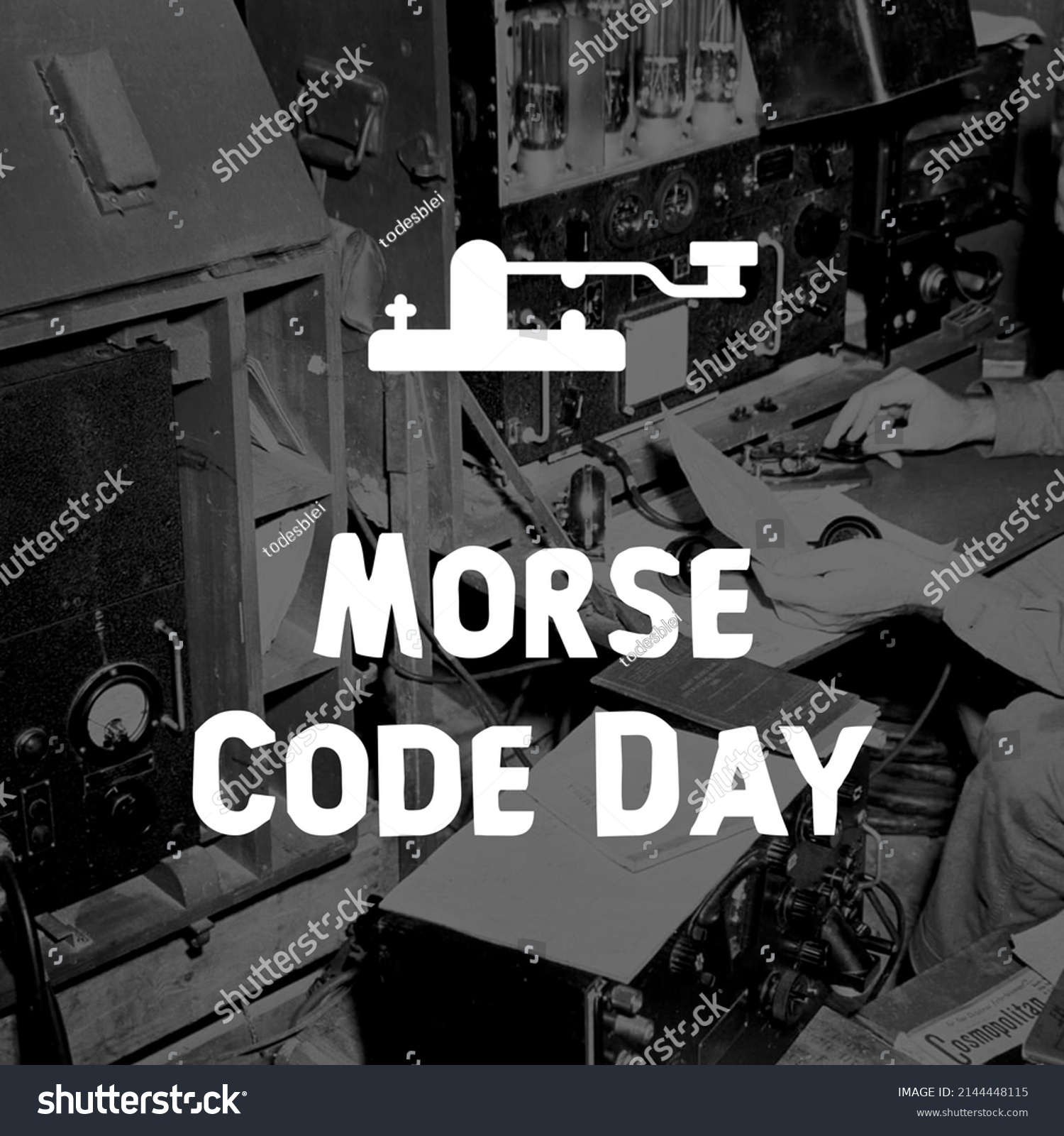 27 April Morse Code Day Stock Illustration 2144448115 | Shutterstock