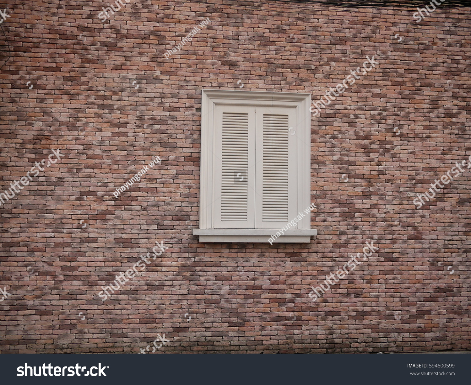 Brick White Window Stock Photo 594600599 | Shutterstock