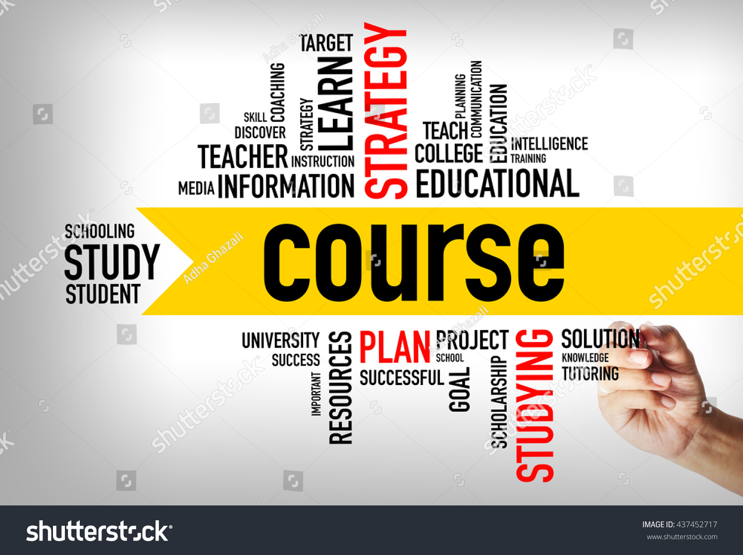 Course Word Cloud Study Concept Stock Photo 437452717 | Shutterstock