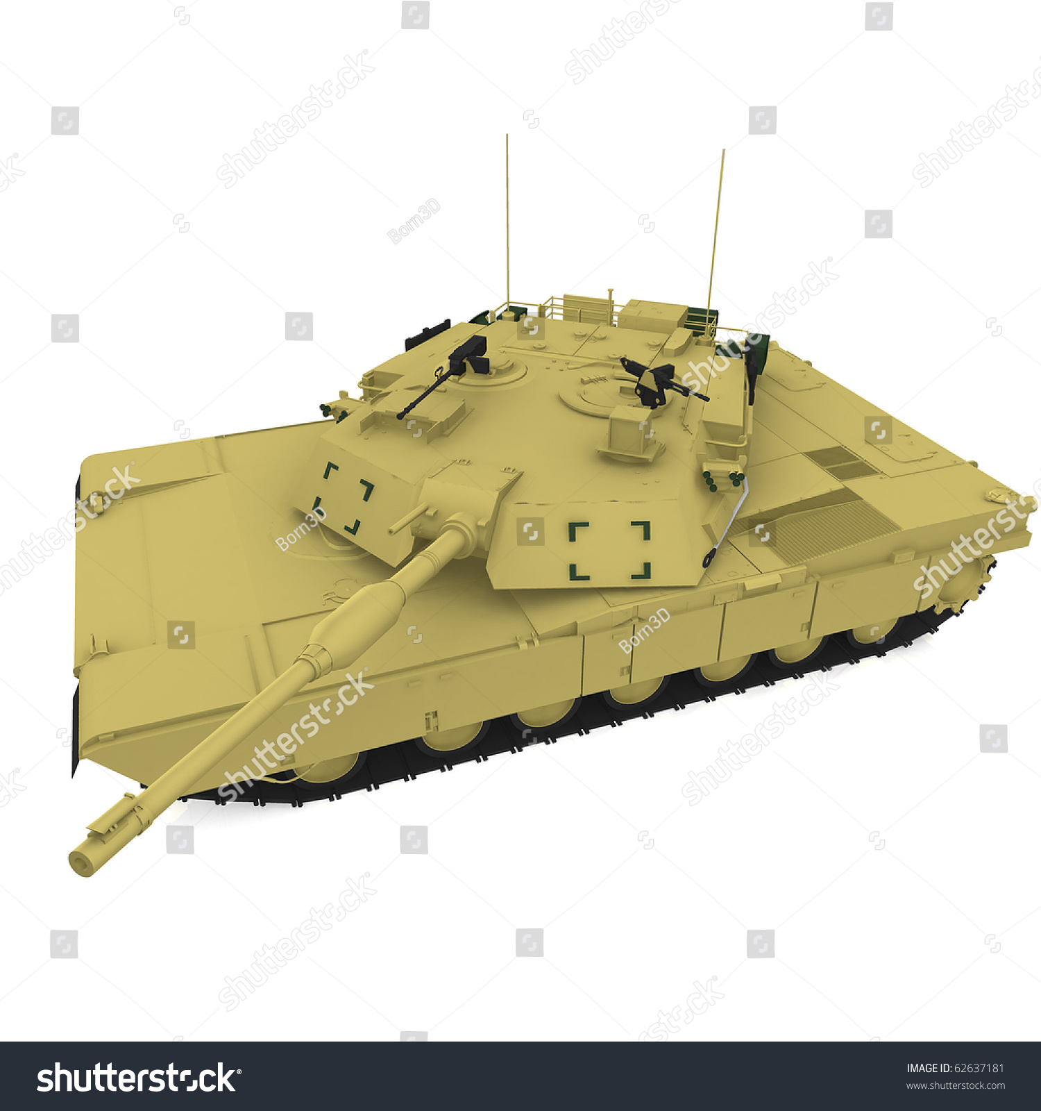 3d Abrams Tank Stock Illustration 62637181 | Shutterstock