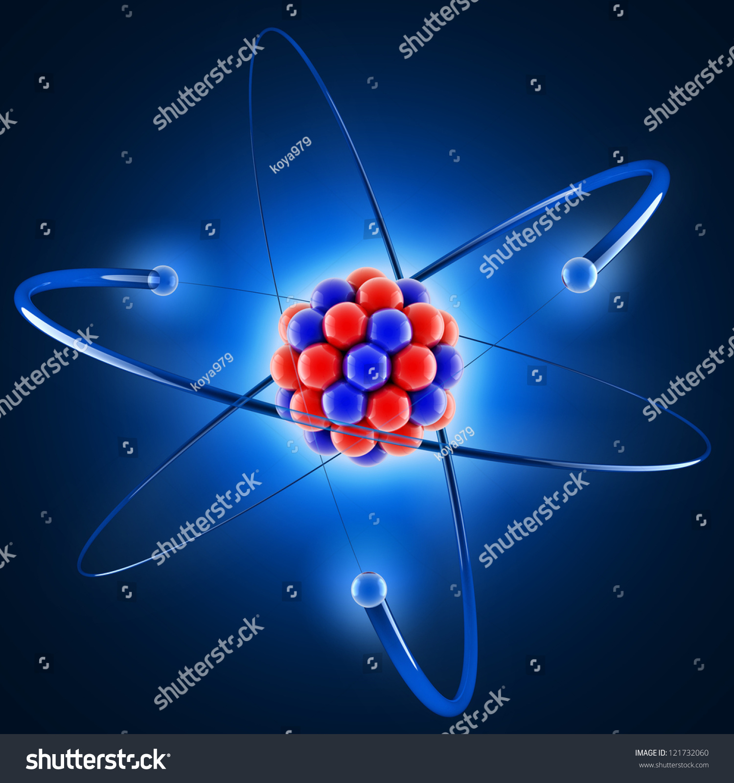 atome 3d : illustration de stock 121732060