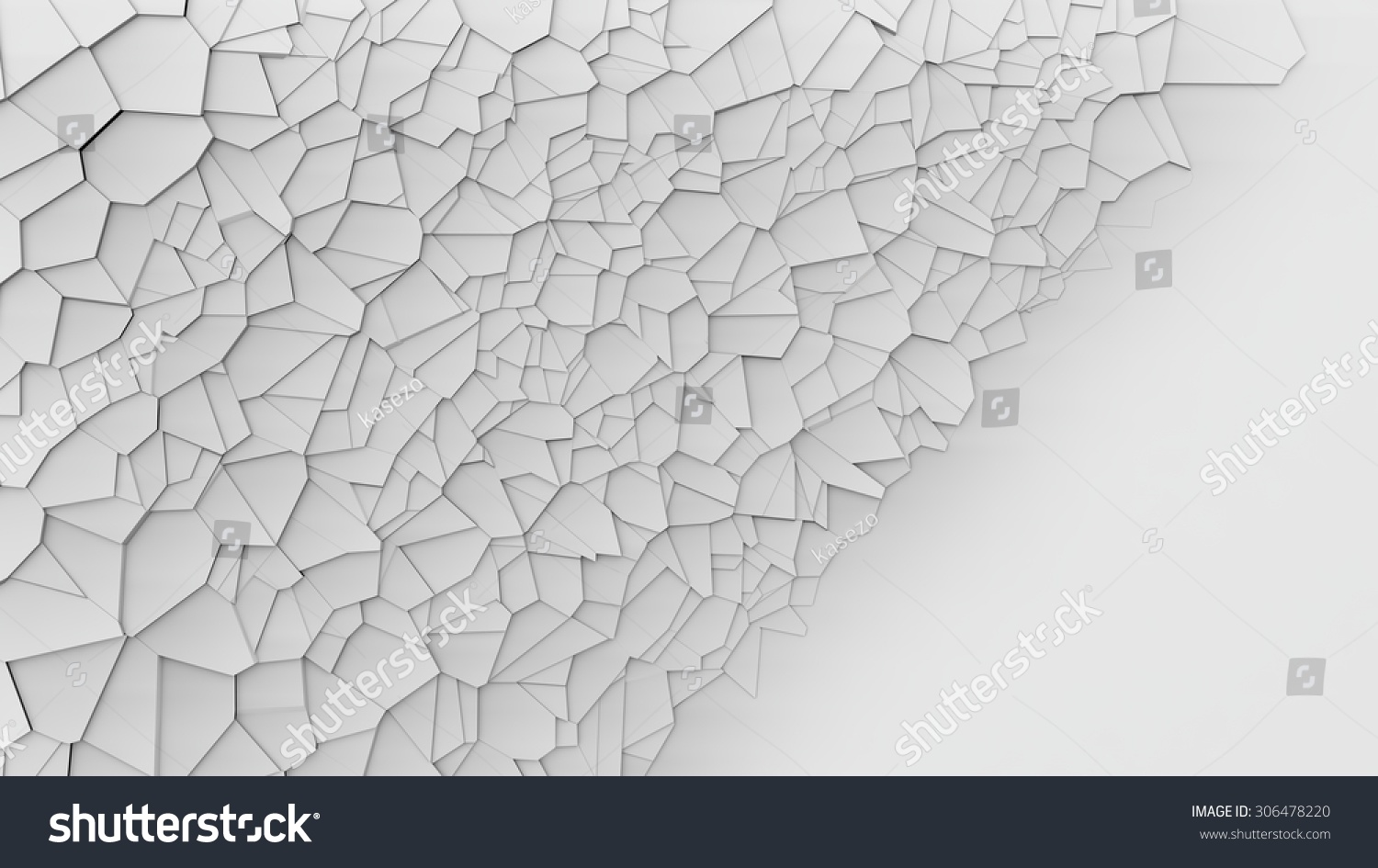 3d Breaking Wall Backgrounddiagonal Version Stock Illustration ...