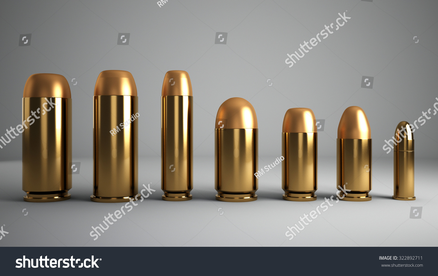 3d Bullet Render Stock Illustration 322892711 | Shutterstock