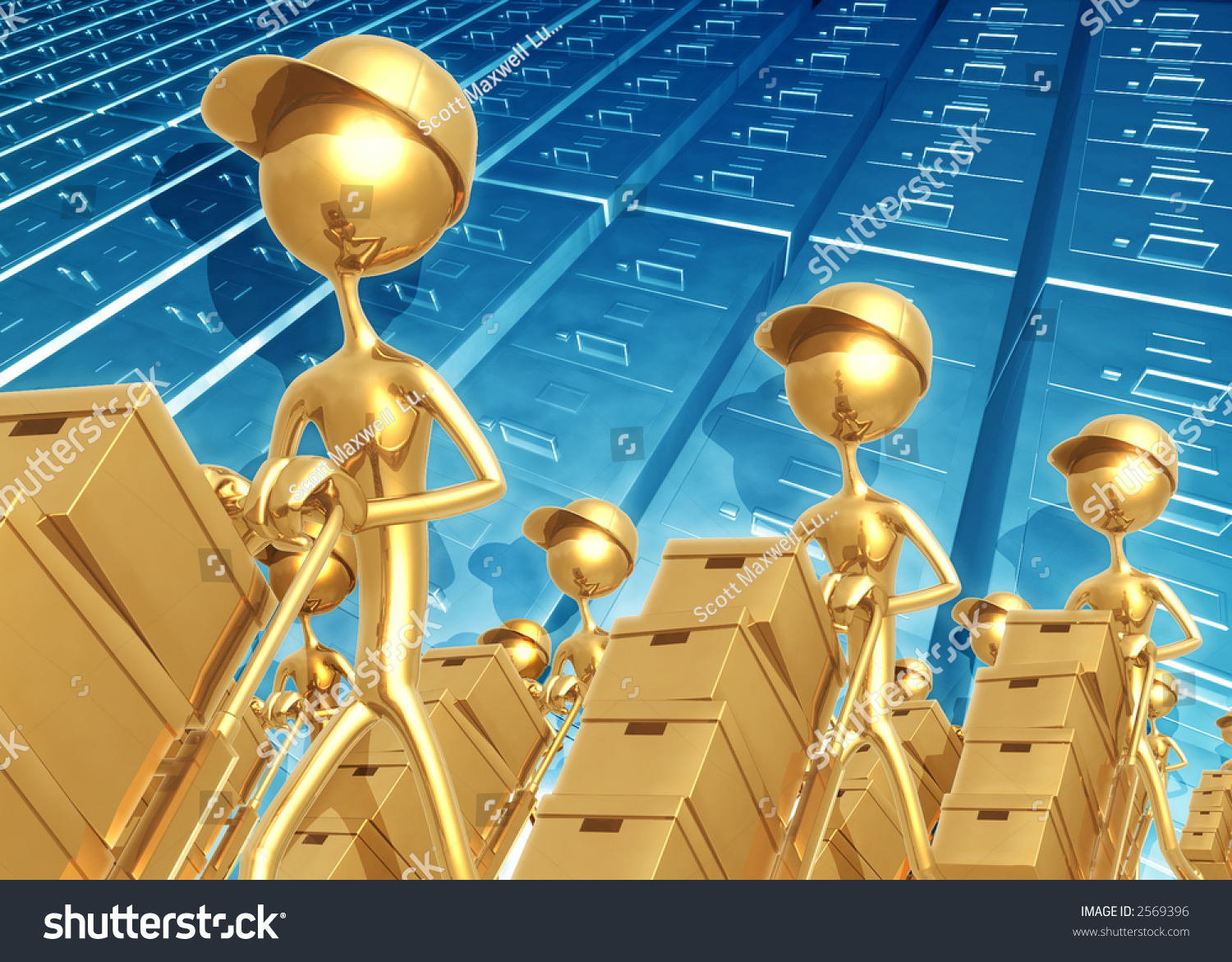 3d Document Delivery Concept Stock Illustration 2569396 | Shutterstock