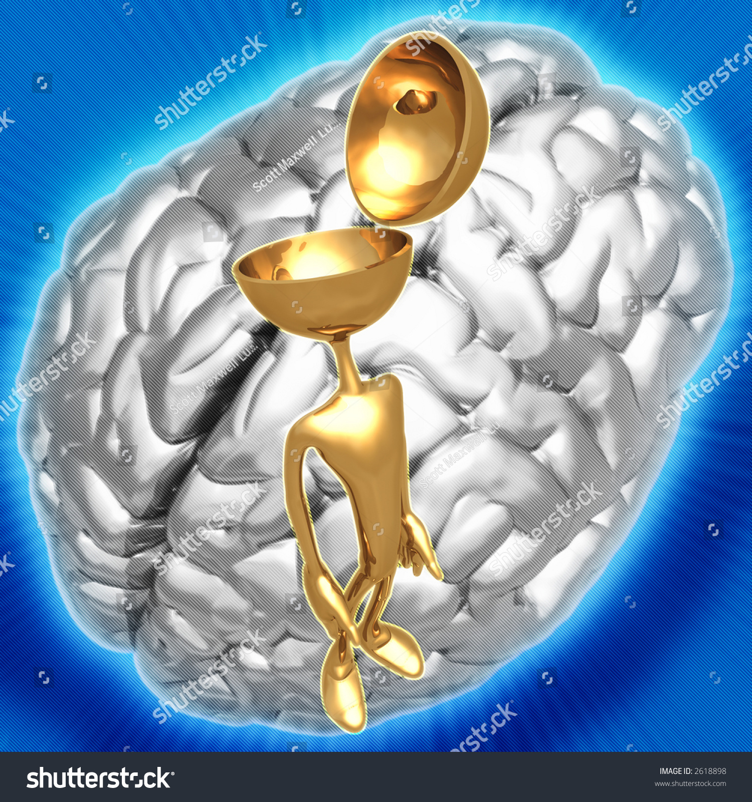 3d Empty Head Concept Stock Photo 2618898 : Shutterstock