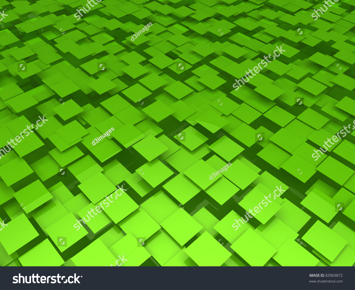 3d Green Area Background Cube Abstract Stock Illustration 83969872