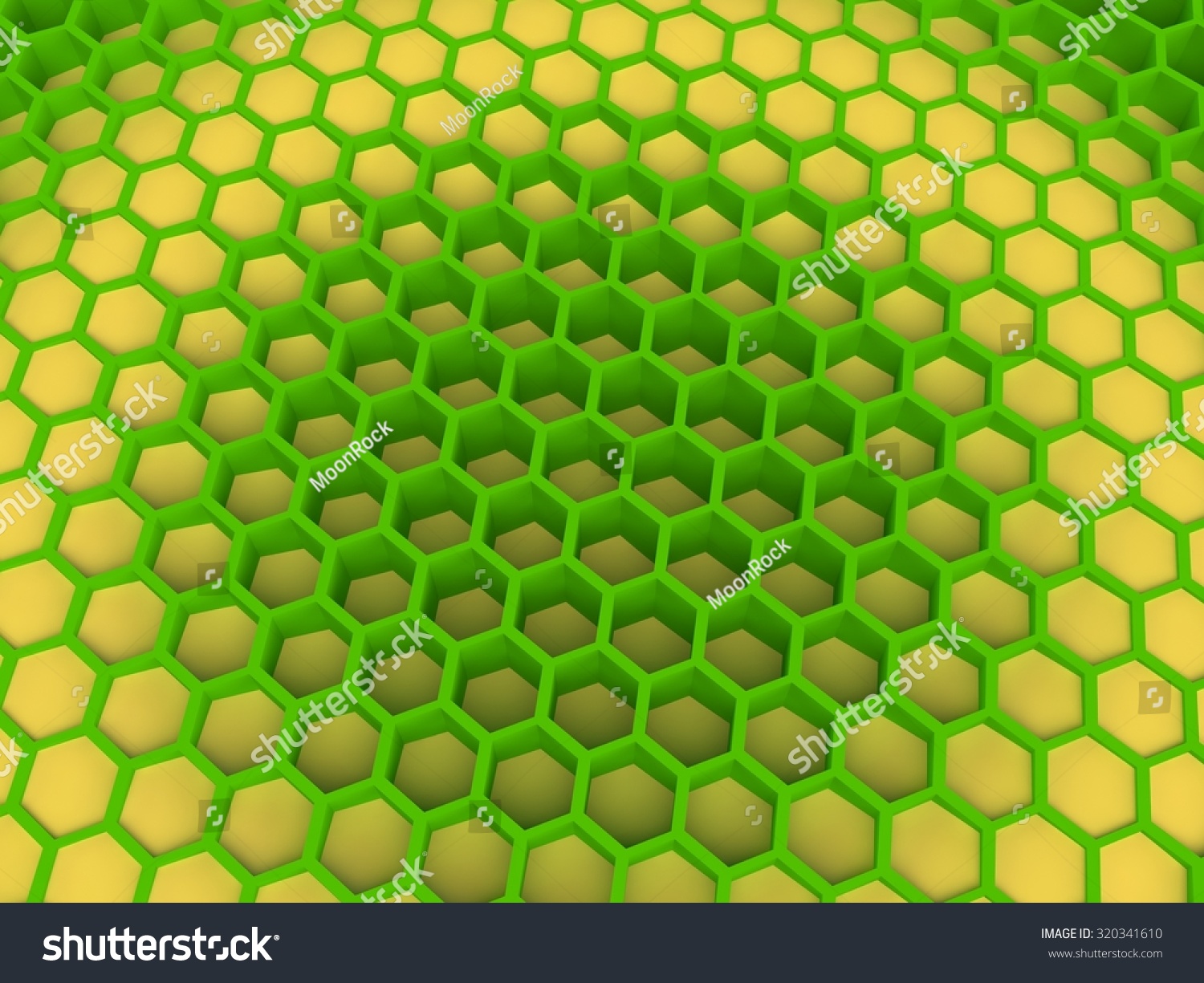 3d Honeycomb Cells Pattern Render 库存插图 320341610 | Shutterstock