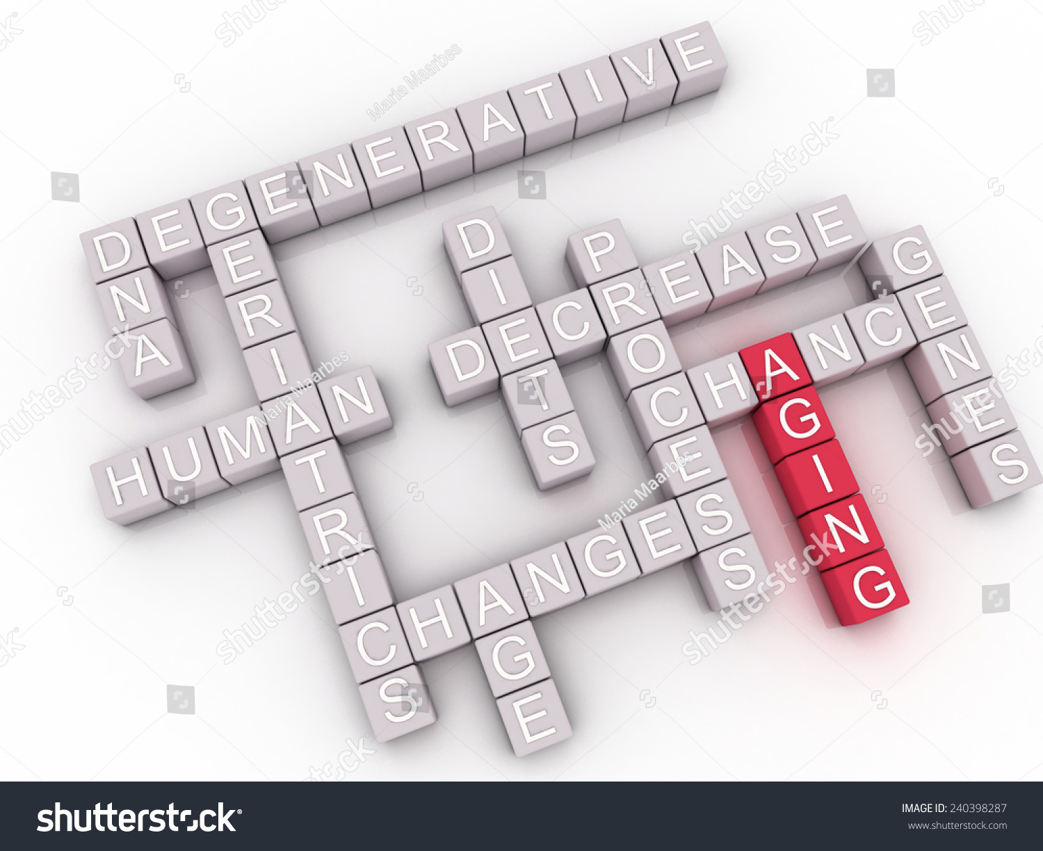3d Image Aging Issues Concept Word Stock Illustration 240398287 ...