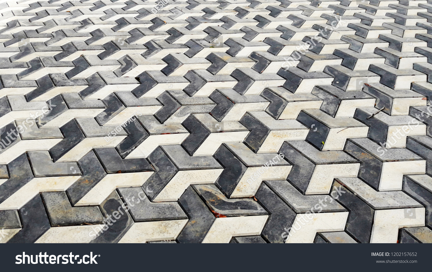 3d Interlock Paving Stock Photo 1202157652 | Shutterstock