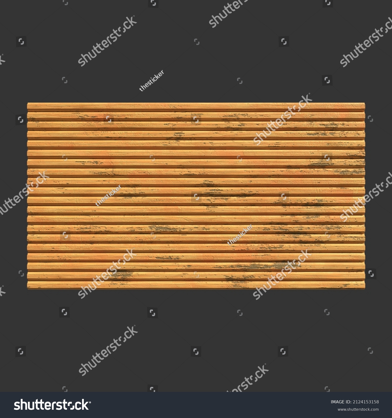 3d Model Render Wood Panel Suitable Stock Photo 2124153158 | Shutterstock
