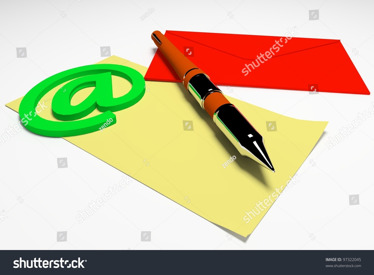 3d Office Notes Concept Stock Illustration 97322045 | Shutterstock